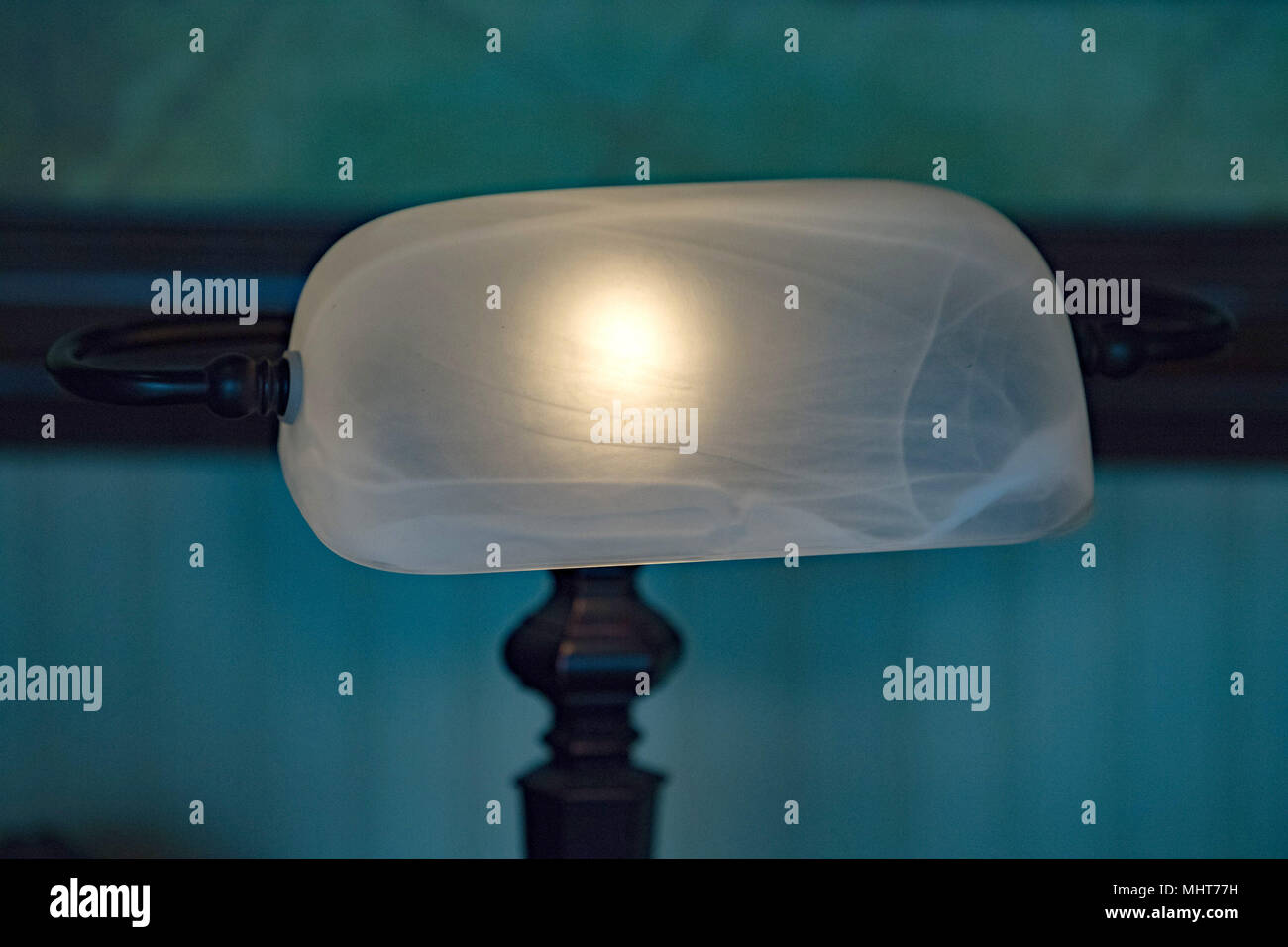 old vintage antique table lamp detail close up Stock Photo - Alamy