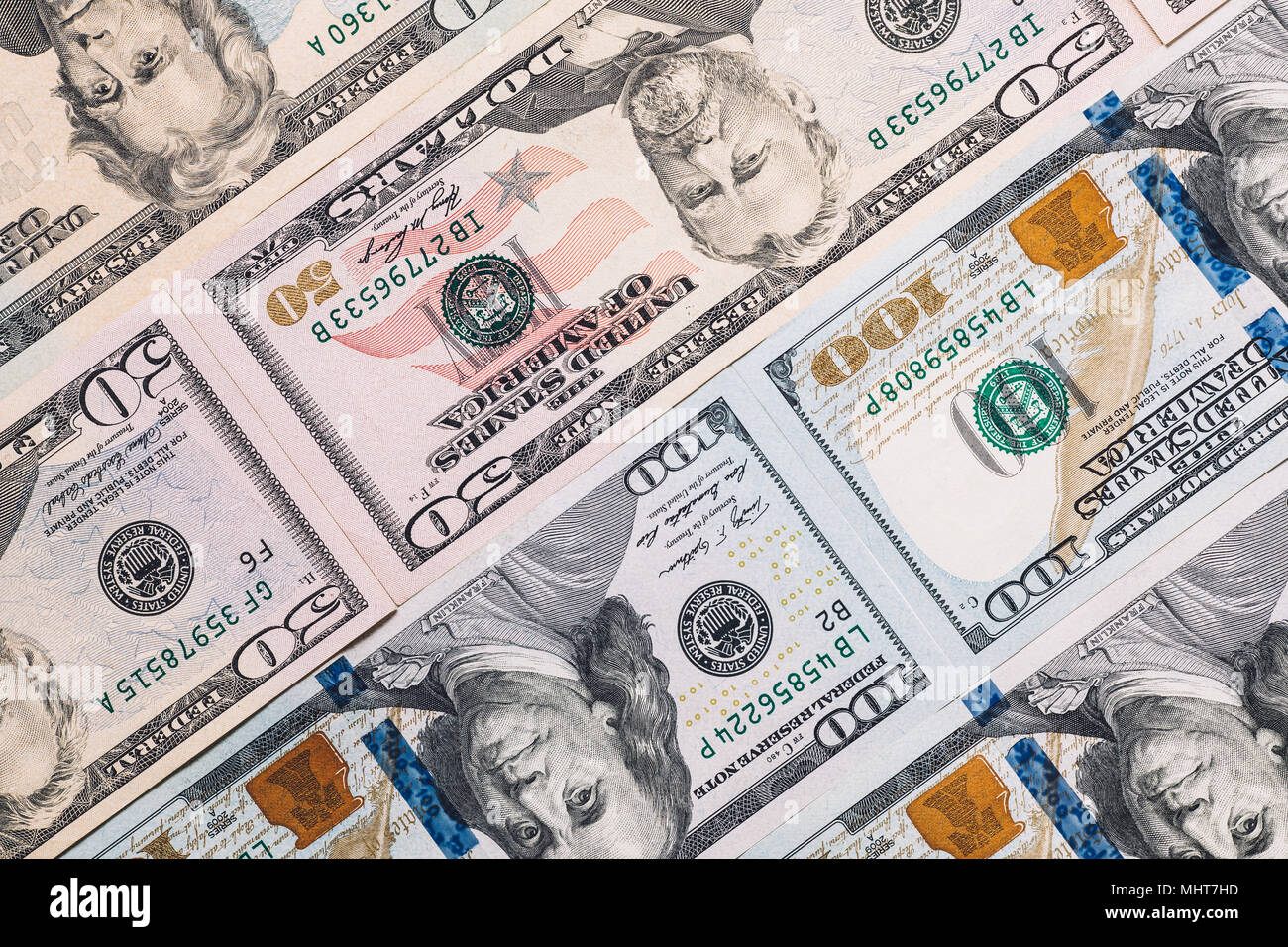 different bank notes dollars, money, bills Stock Photo - Alamy