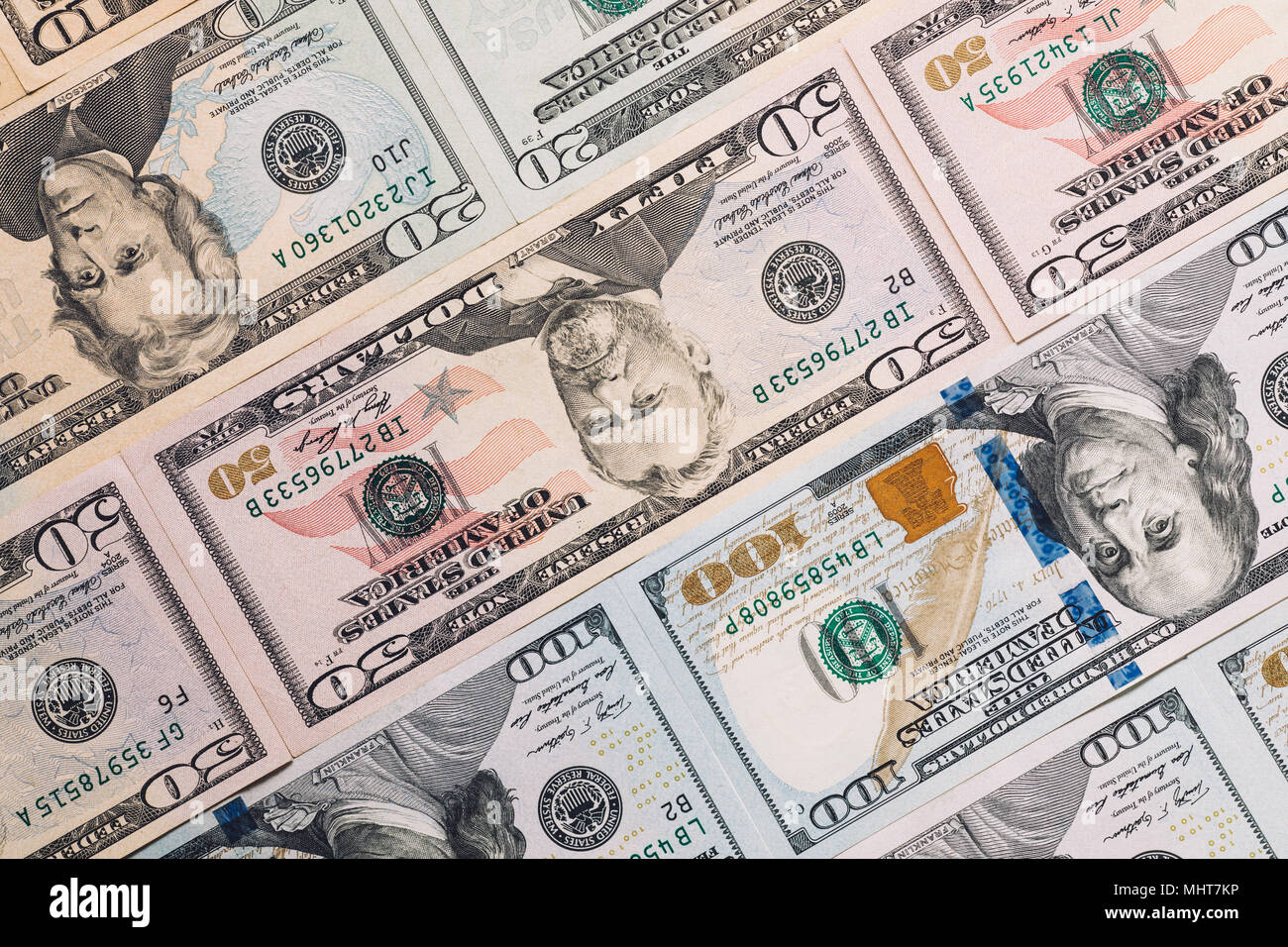 different bank notes dollars, money, bills Stock Photo - Alamy