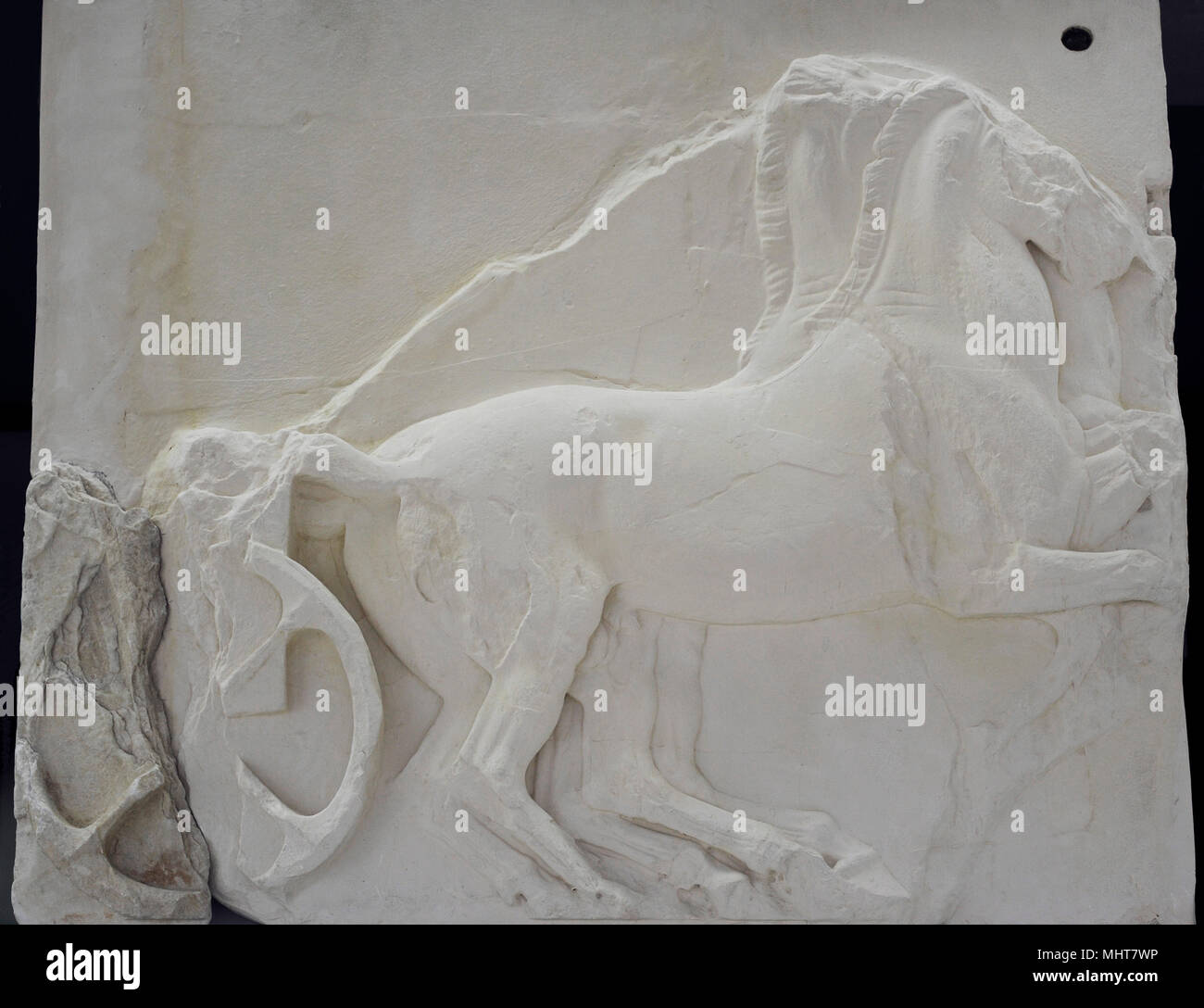 South frieze of Parthenon, Acropolis of Athens. Block S XXIX, figures ...