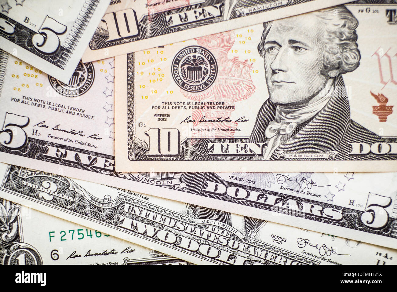 American dollar banknotes Stock Photo - Alamy