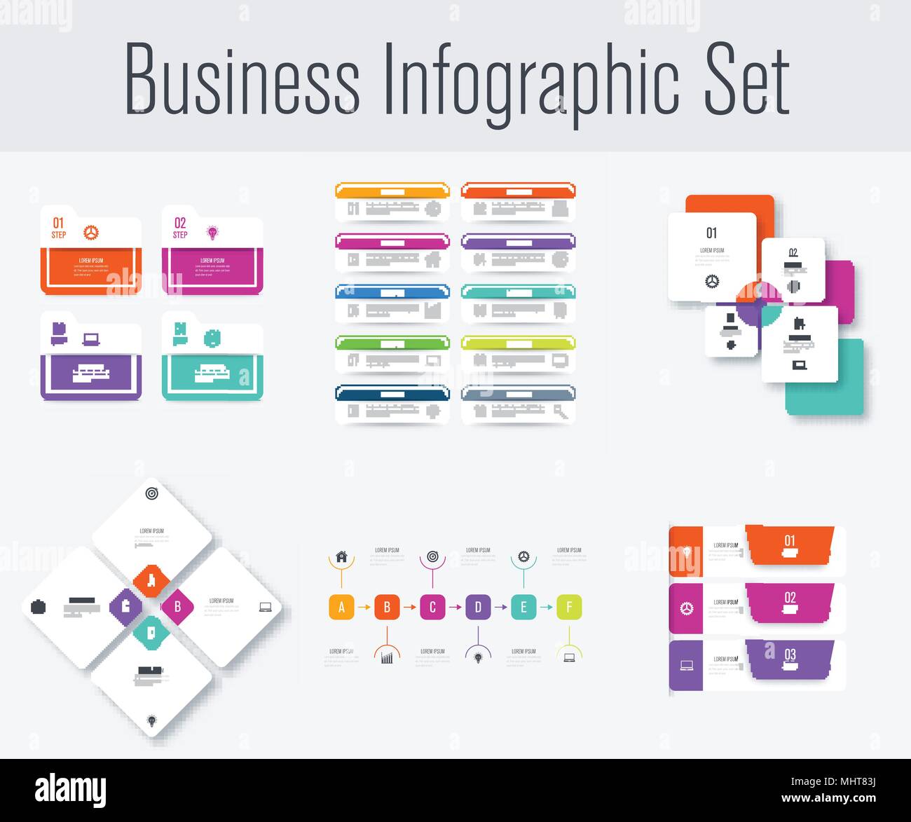 Set with infographics Stock Vector Image & Art - Alamy