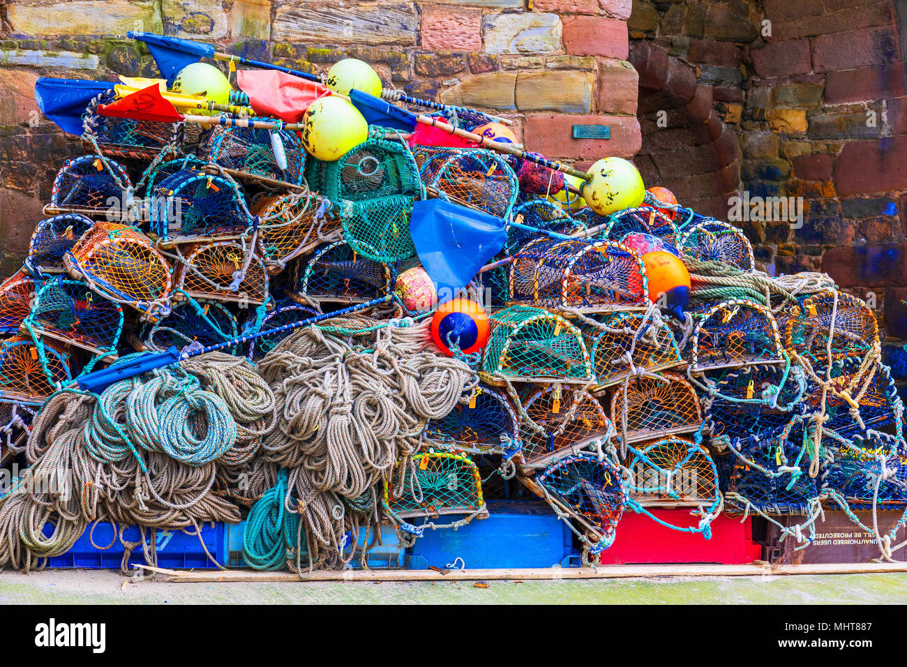 Fishing ropes and floats hi-res stock photography and images - Alamy