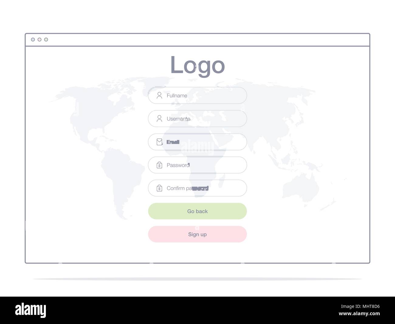 Vector Illustration of screens and web concept Stock Vector Image & Art ...