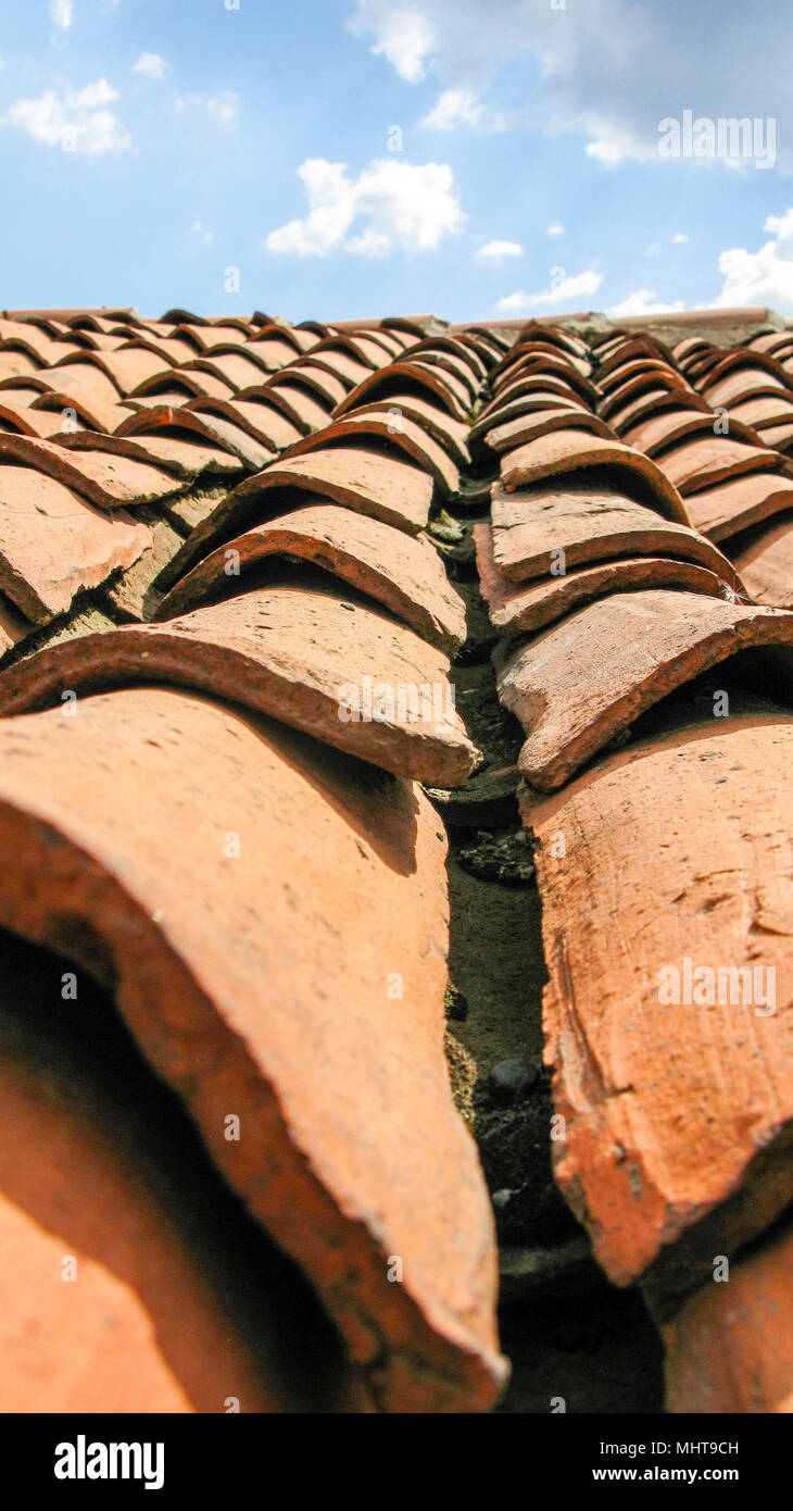 Clay roof tile patterns hi-res stock photography and images - Alamy