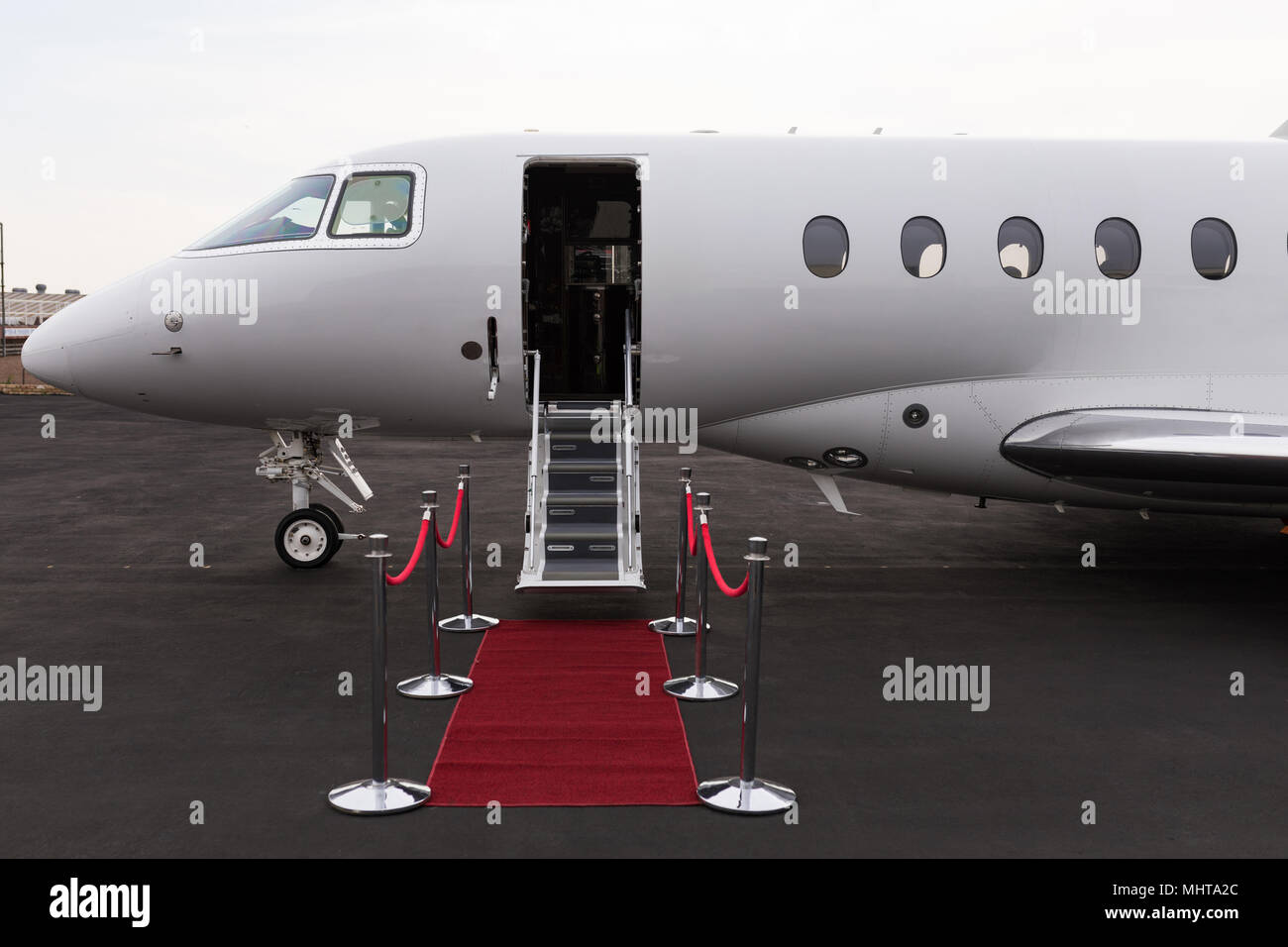 Private jet at terminal Stock Photo - Alamy
