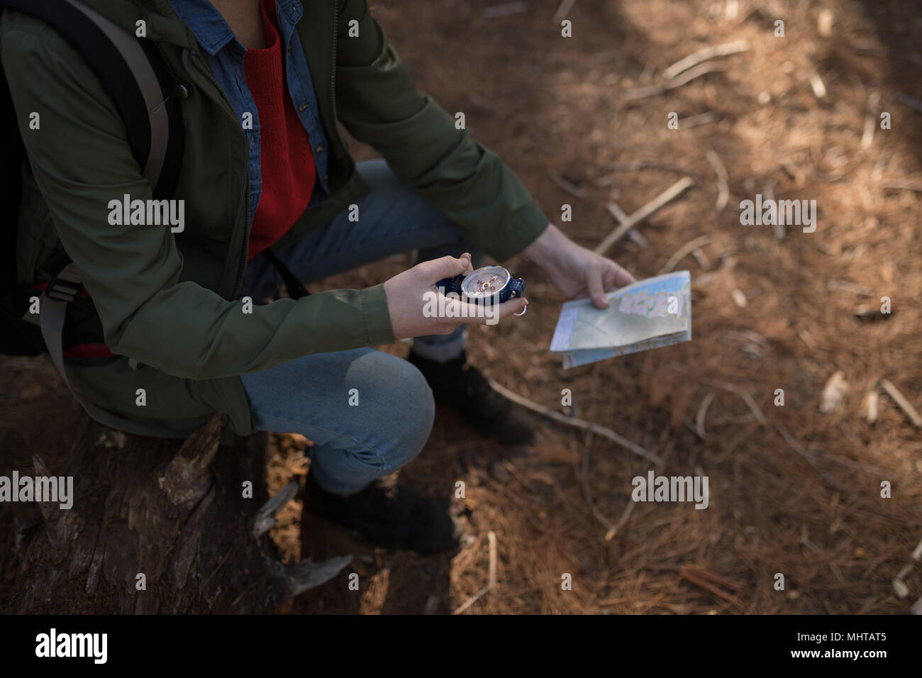 Woman compass hi-res stock photography and images - Alamy