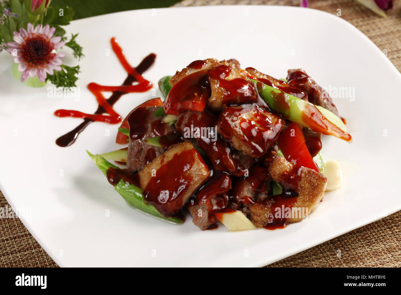 soy sauce beef Stock Photo - Alamy