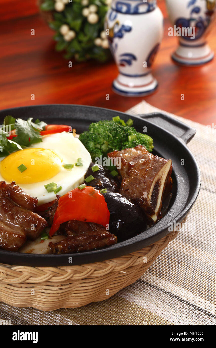 beef short ribs over rice Stock Photo - Alamy