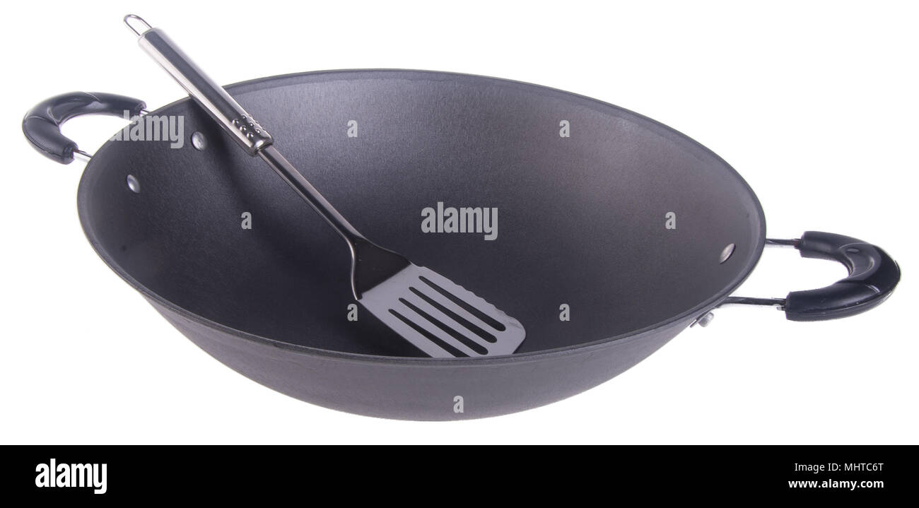 Wok, asia cooking wok on the background Stock Photo - Alamy
