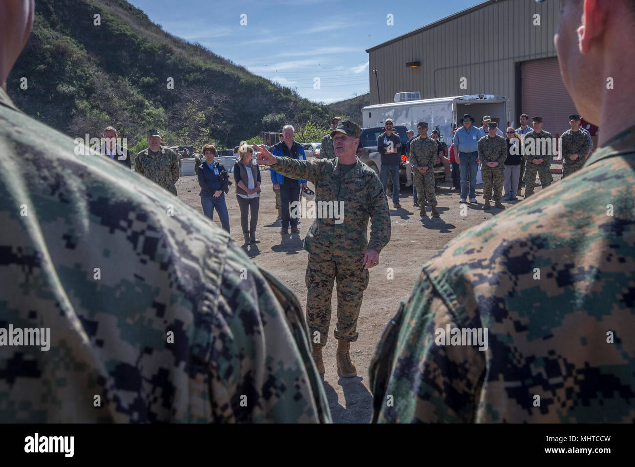U.S. Marine Corps Lt. Gen. Robert S. Walsh, commanding general, Marine ...