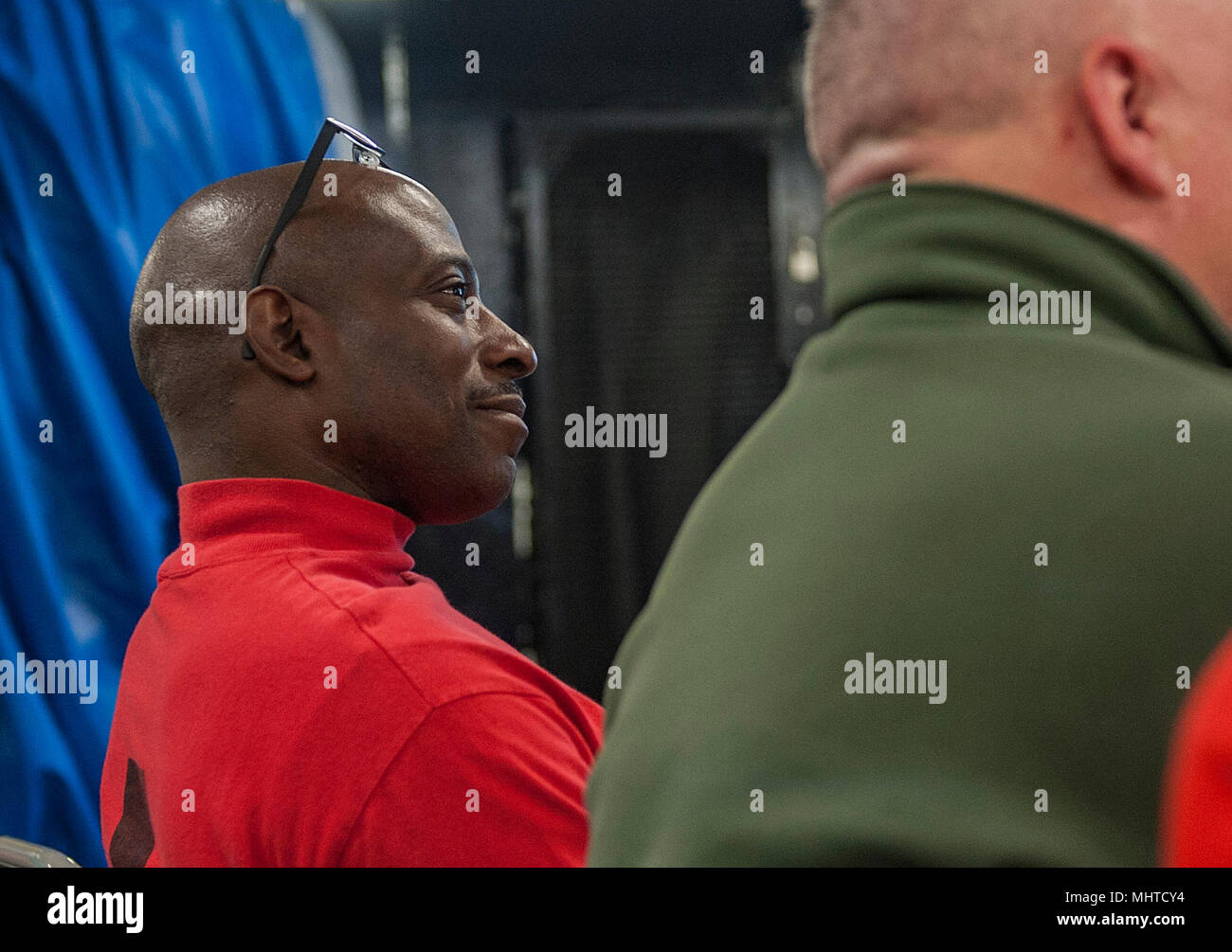 Atlantic Ocean (March 24, 2018) Command Master Chief Huben Phillips ...