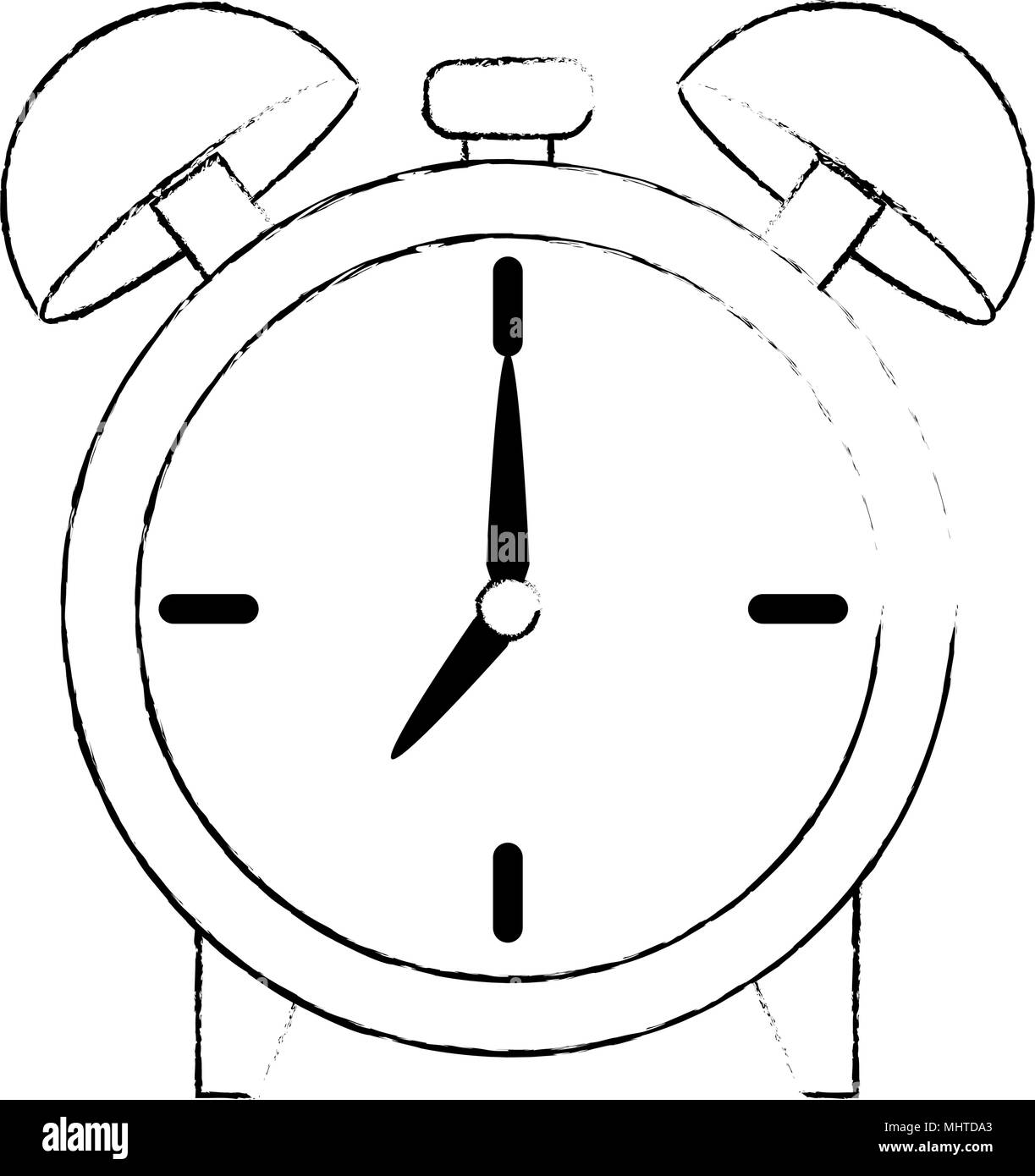 alarm clock time icon vector illustration design Stock Vector Image ...