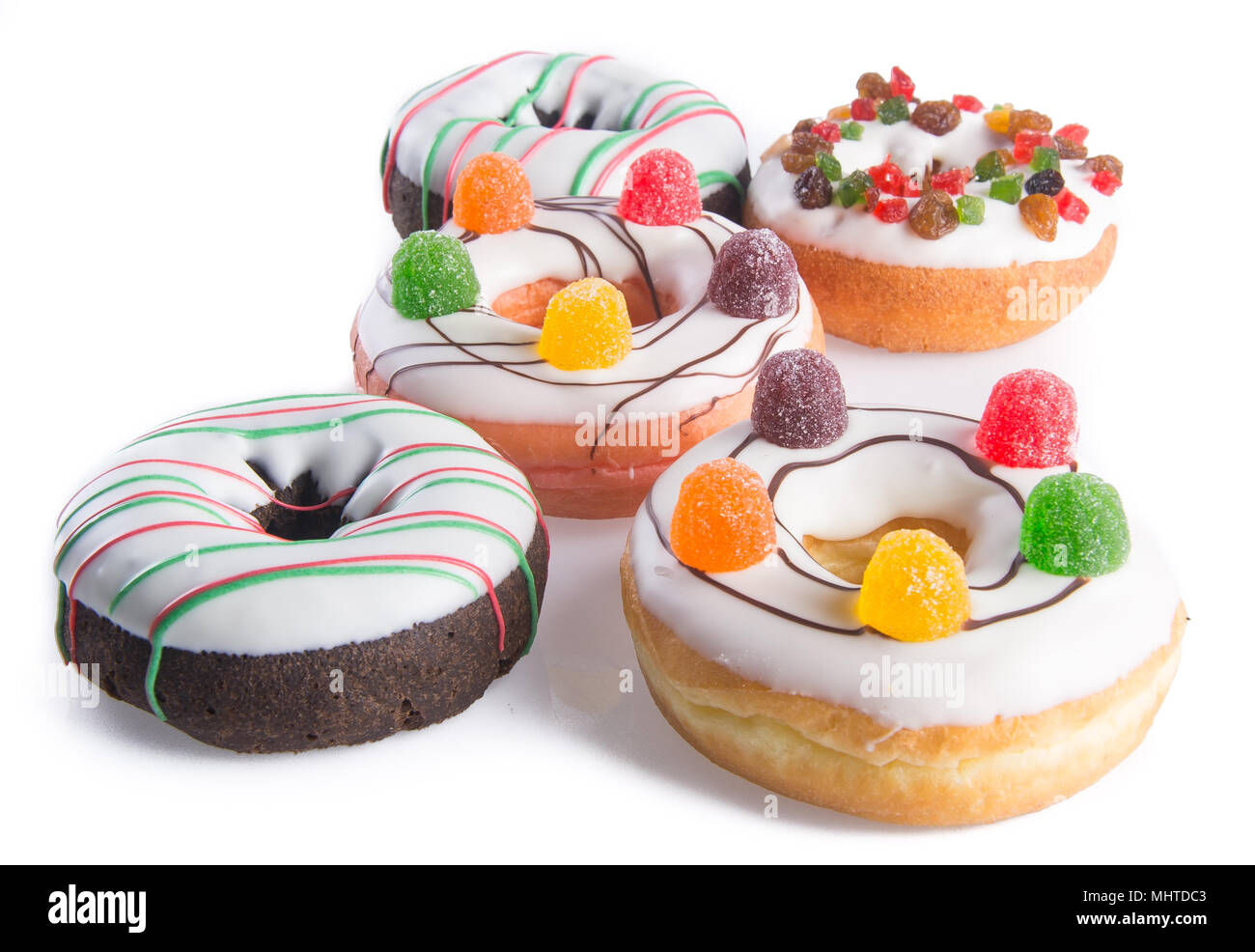 donut. Assorted donuts on background Stock Photo - Alamy
