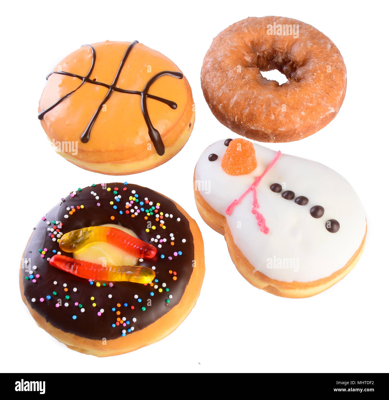 donut. Assorted donuts on background Stock Photo - Alamy