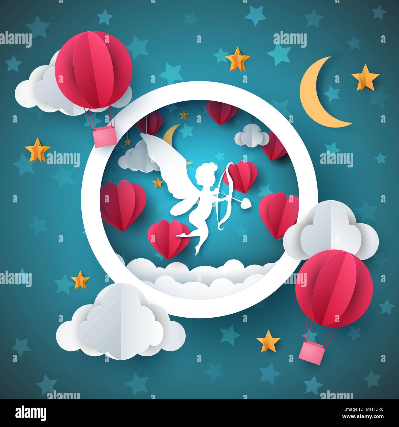Hot air balloon drawing hi-res stock photography and images - Alamy