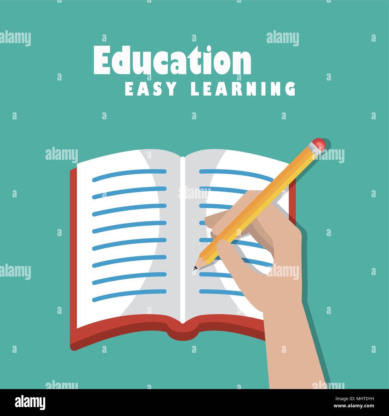education easy learning set icons vector illustration design Stock ...