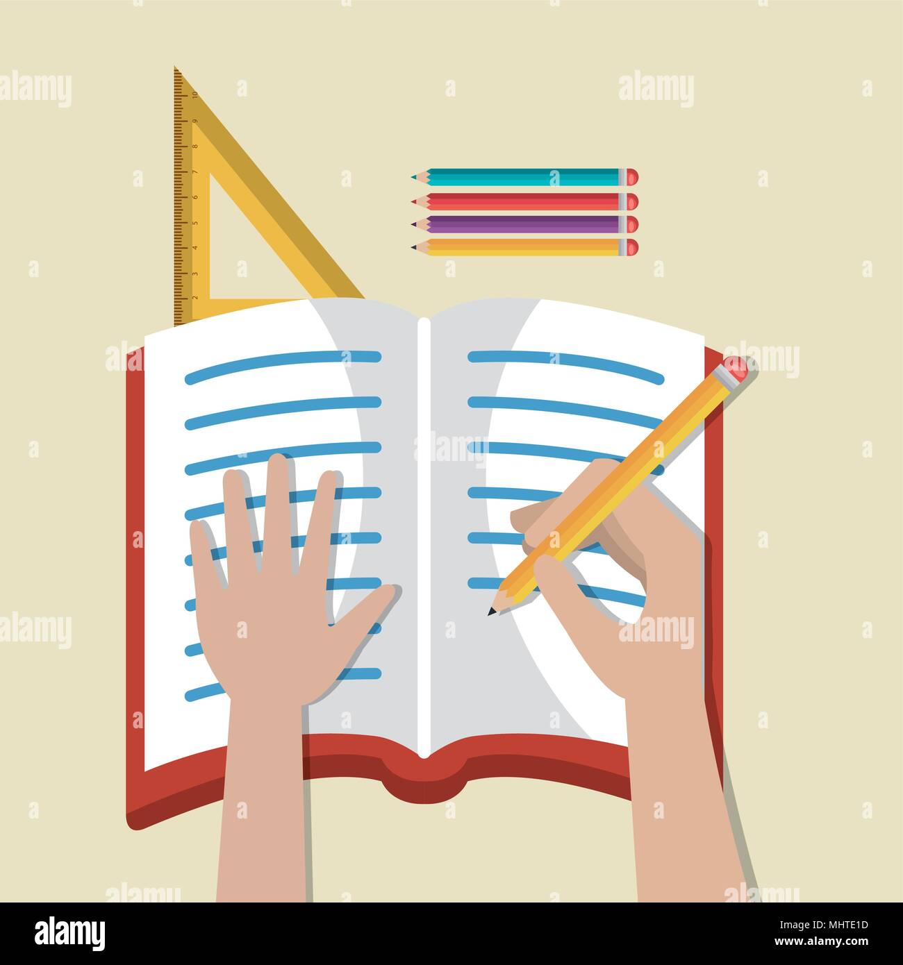 education easy learning set icons vector illustration design Stock ...