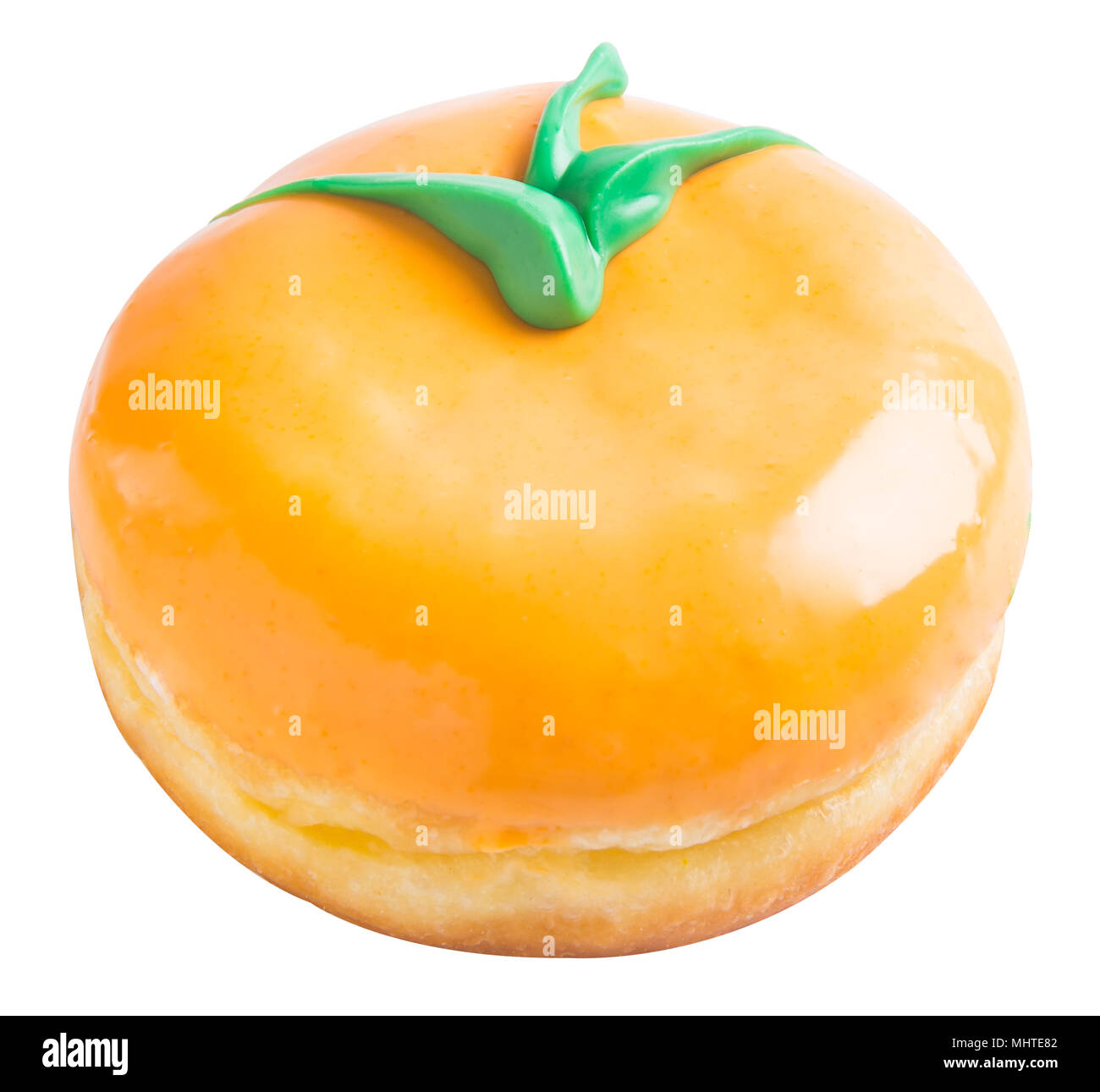 donut. donut orange on a background Stock Photo - Alamy