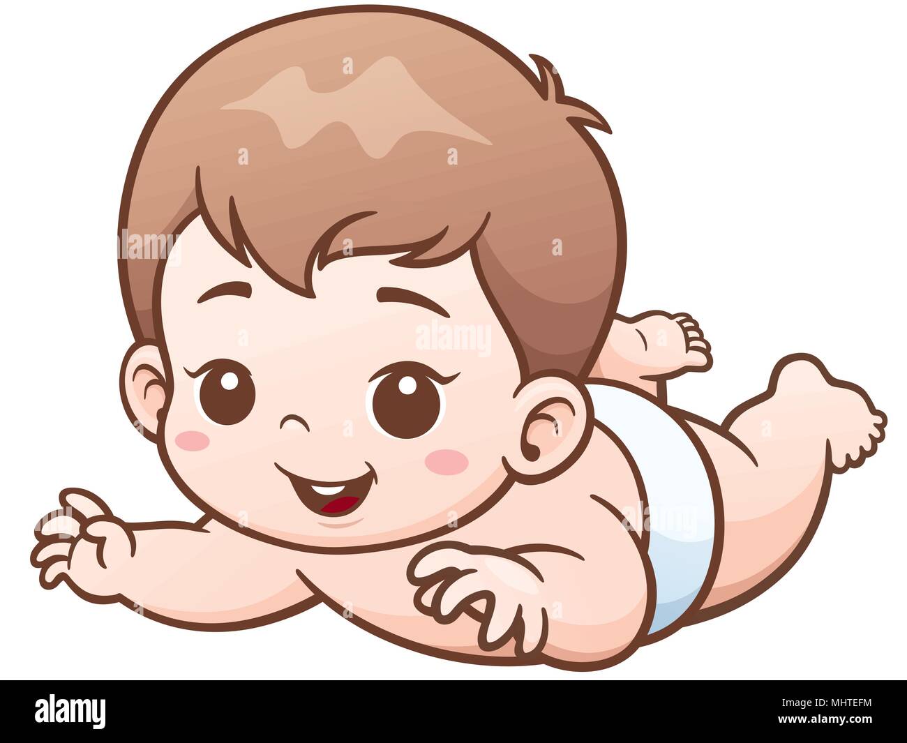 Vector Illustration of Cartoon Baby super hero cosplay character Stock ...