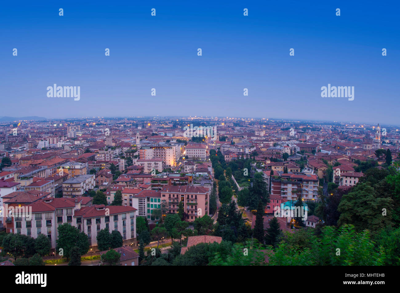 cityscape of Bergamo, Italy view Stock Photo - Alamy