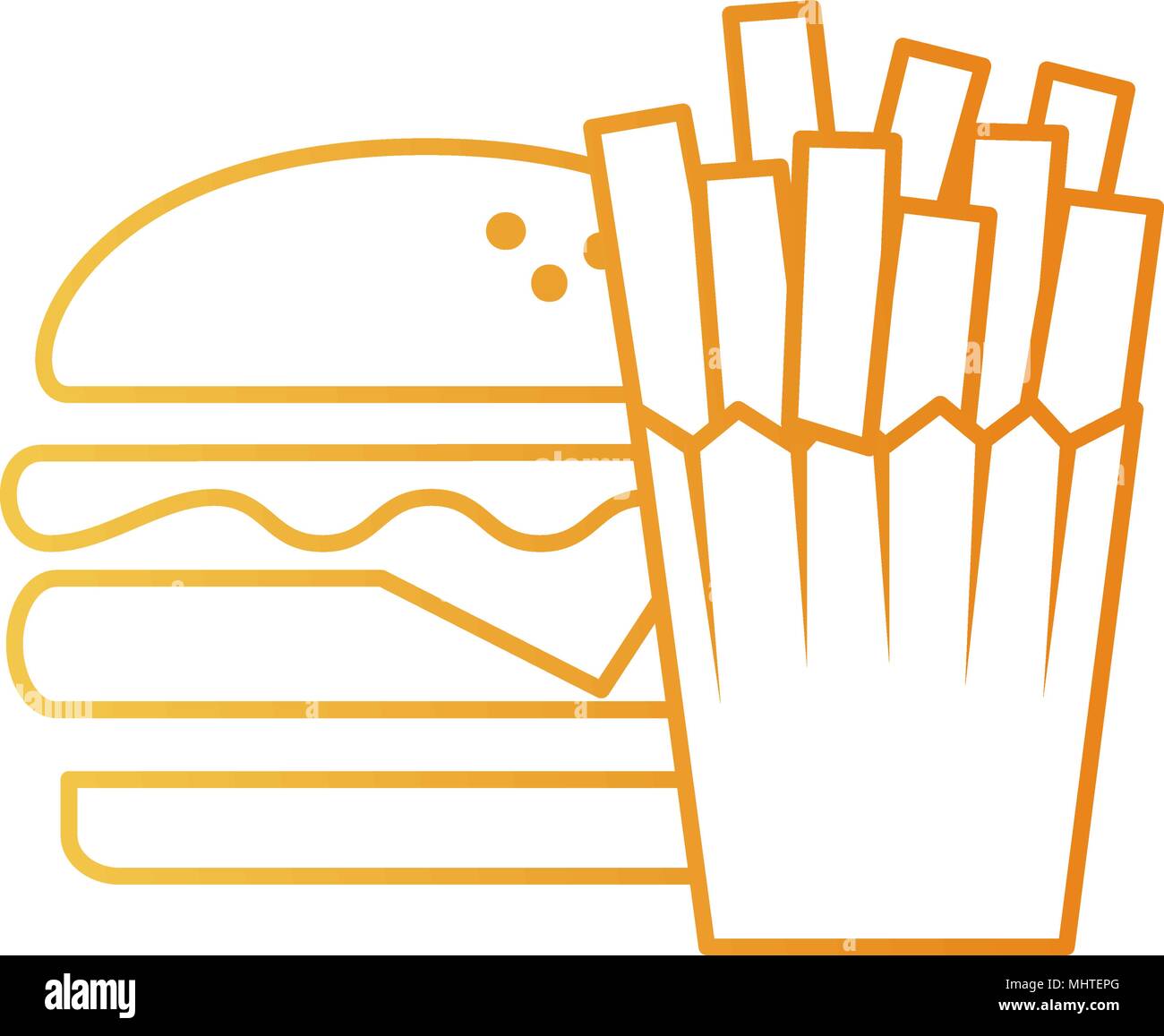 Tasty fresh hamburger french Stock Vector Images - Alamy