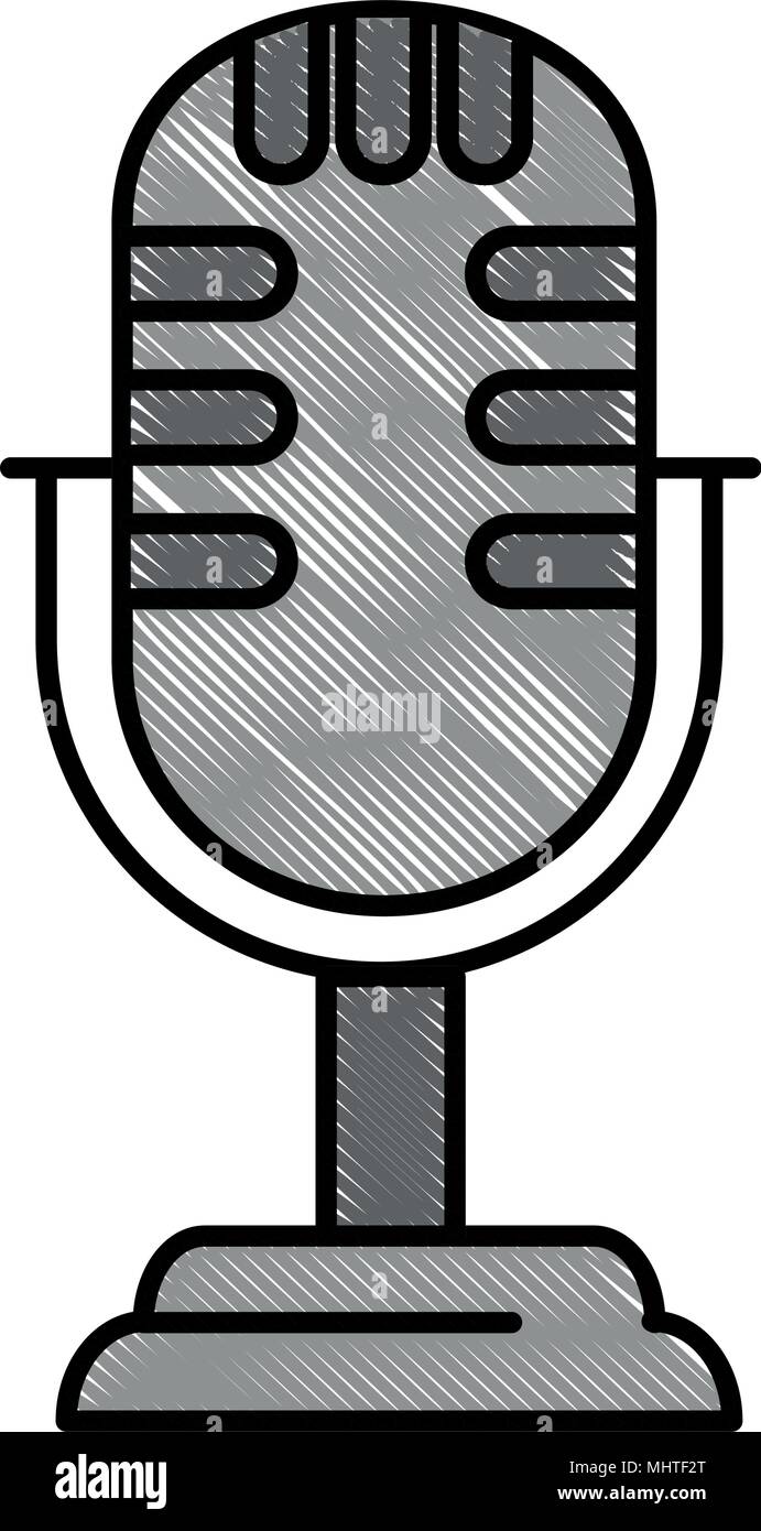 retro microphone isolated icon Stock Vector Image & Art - Alamy