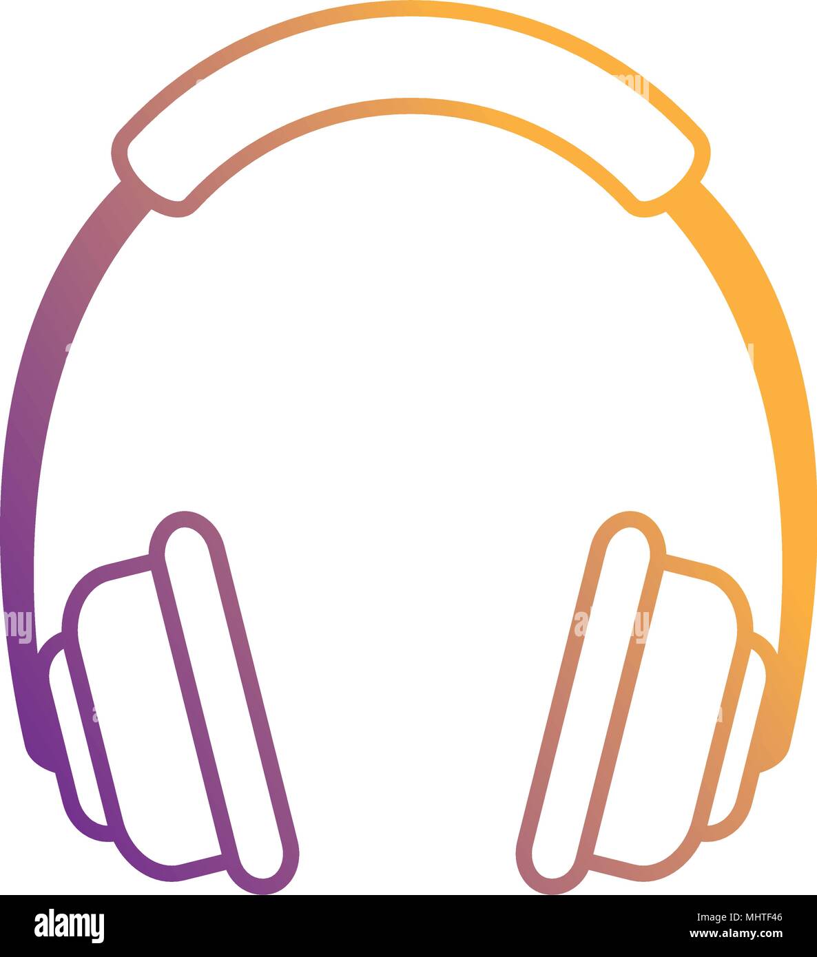 earphones audio isolated icon Stock Vector Image & Art - Alamy