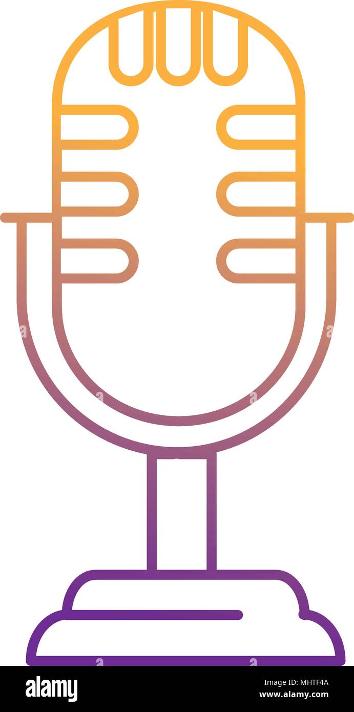 retro microphone isolated icon Stock Vector Image & Art - Alamy