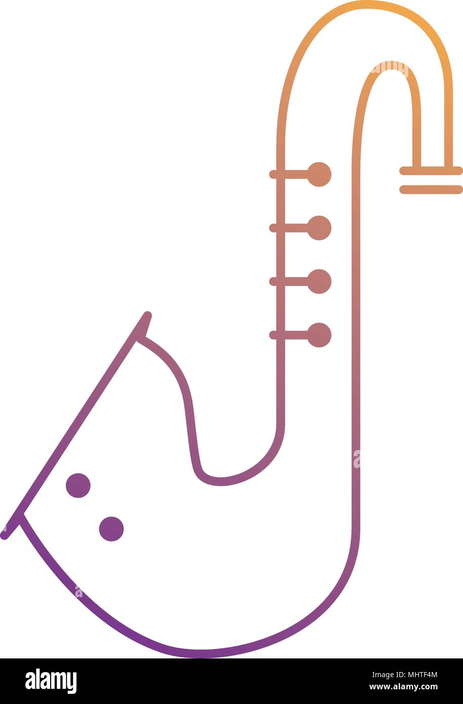 saxophone musical instrument icon Stock Vector Image & Art - Alamy