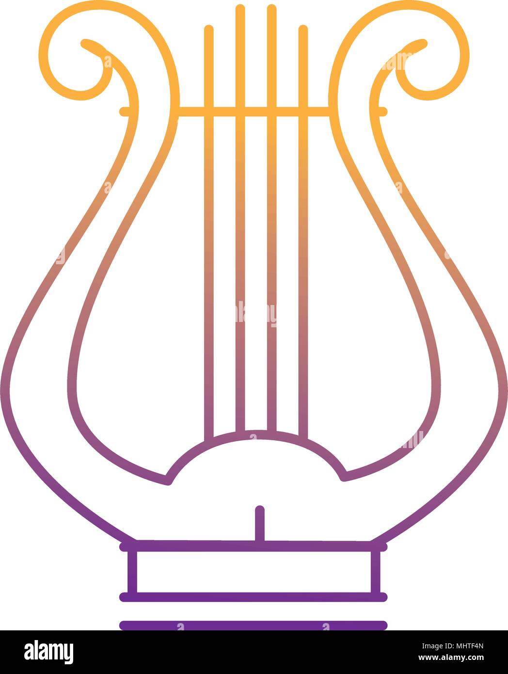 harp musical instrument icon Stock Vector Image & Art - Alamy