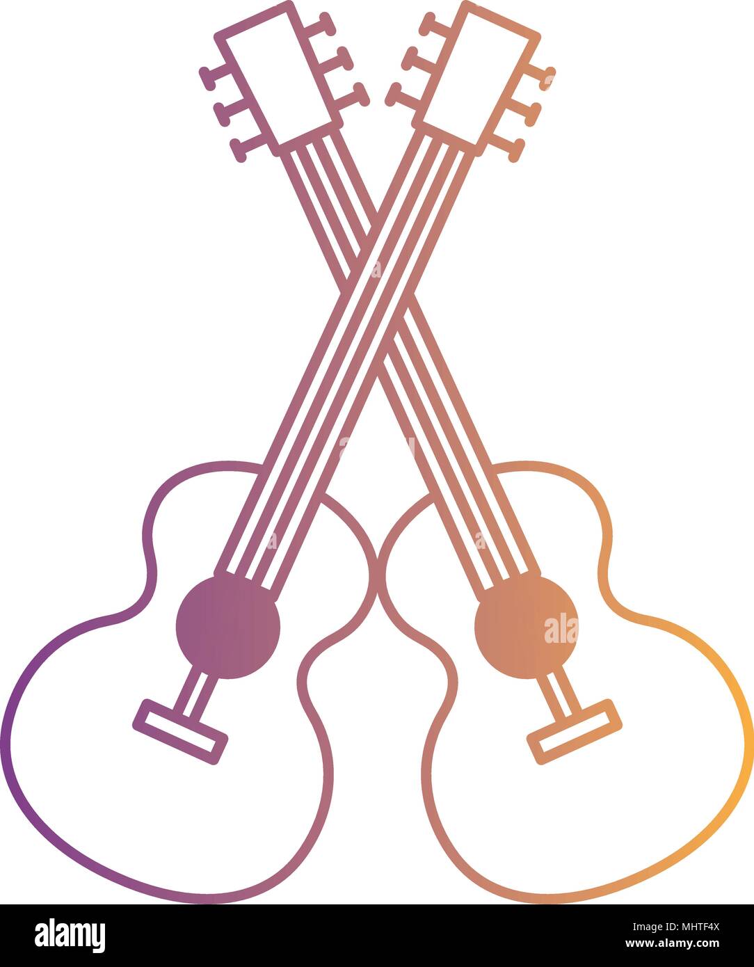 Acoustic guitars crossed hi-res stock photography and images - Alamy