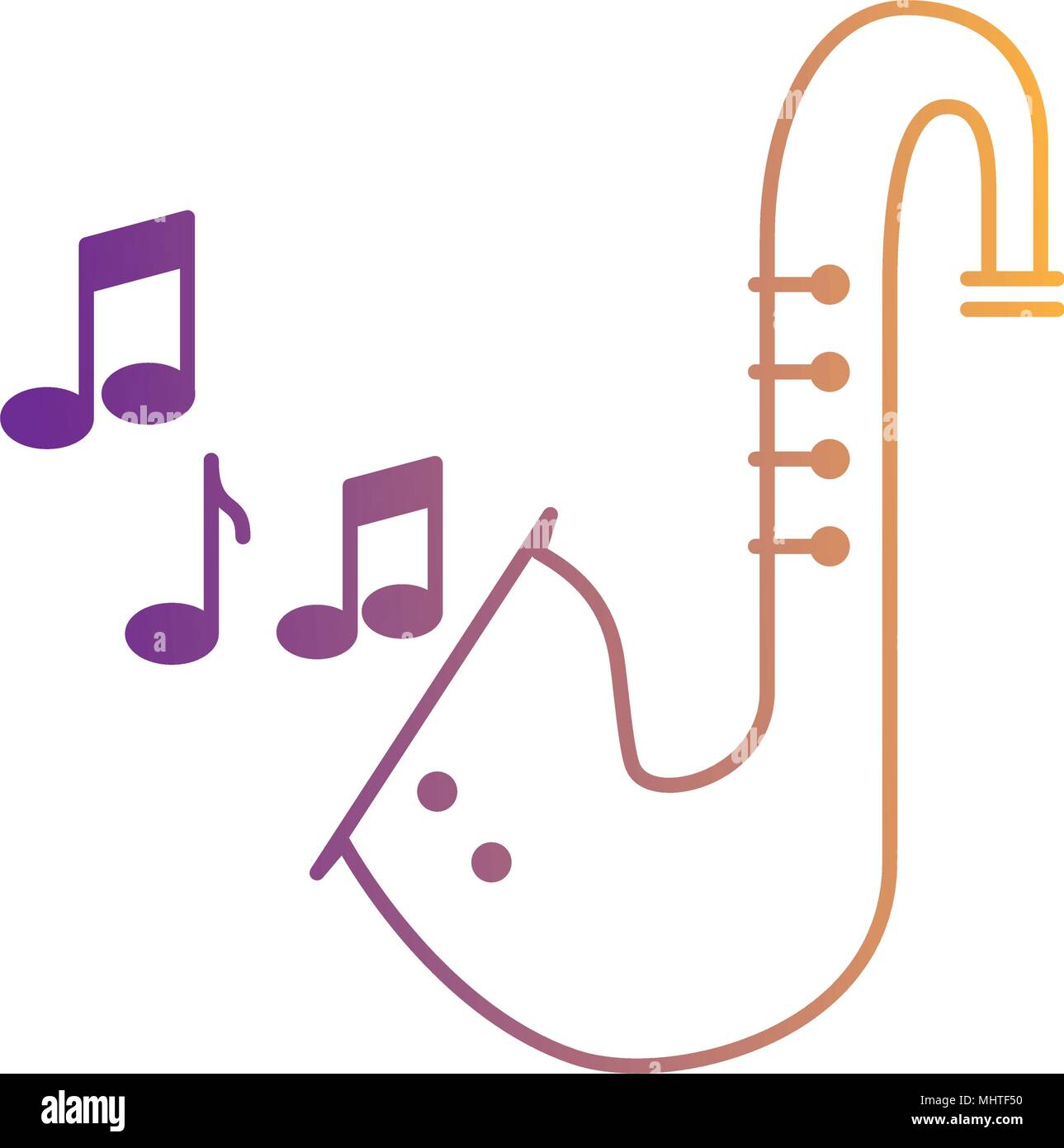 Music notes Stock Vector Images - Alamy