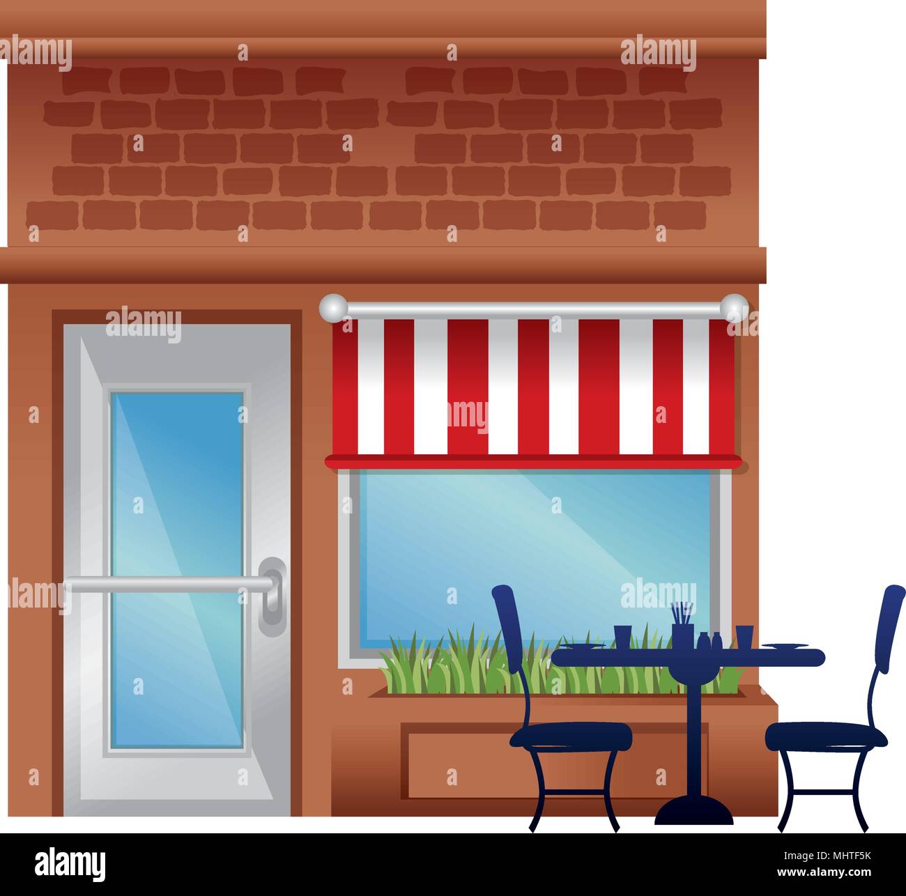 restaurant building front facade Stock Vector Image & Art - Alamy
