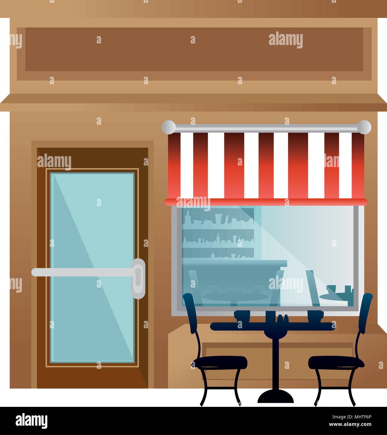 restaurant building front facade Stock Vector Image & Art - Alamy