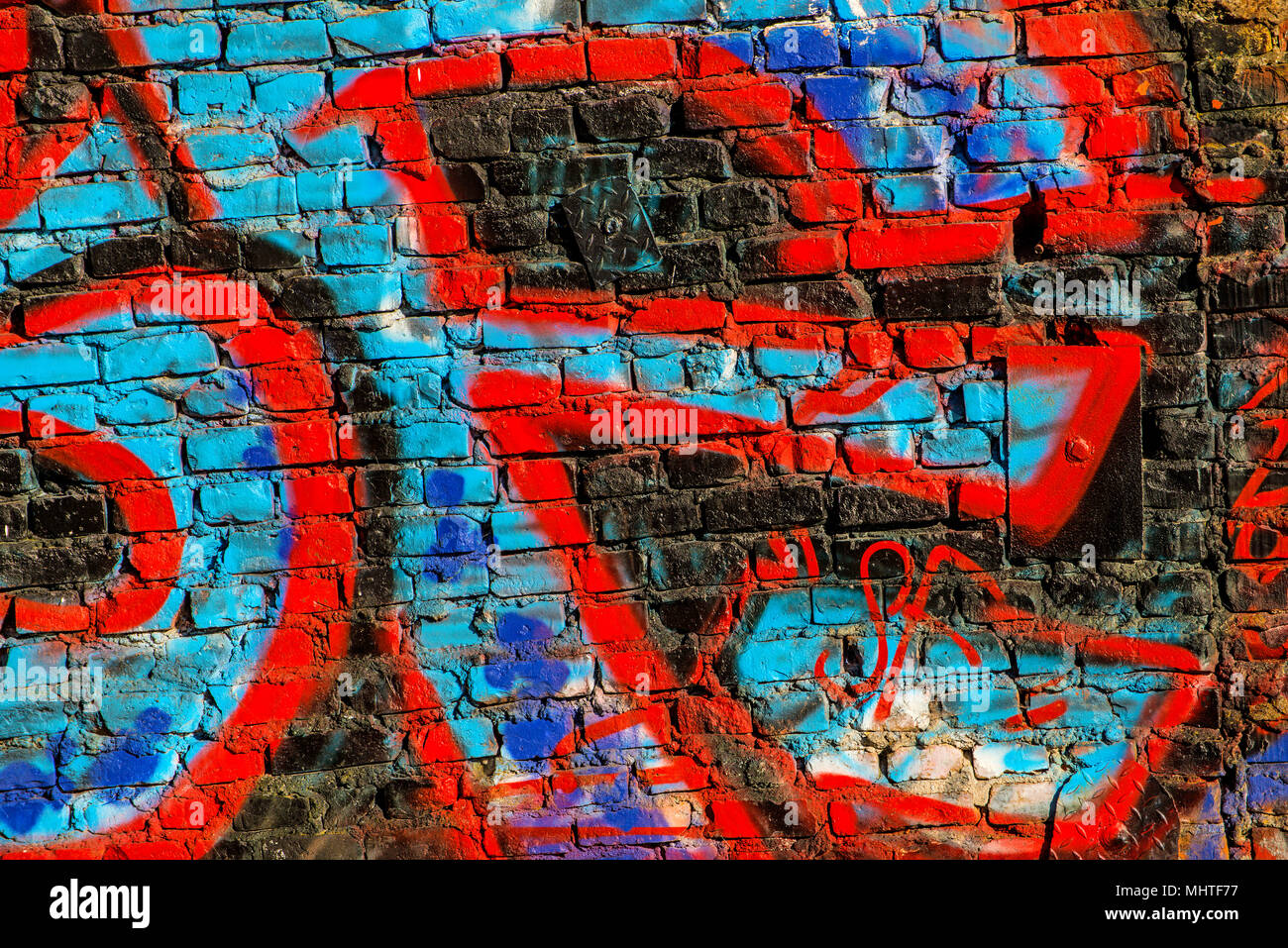 Bricks graffitti hi-res stock photography and images - Alamy