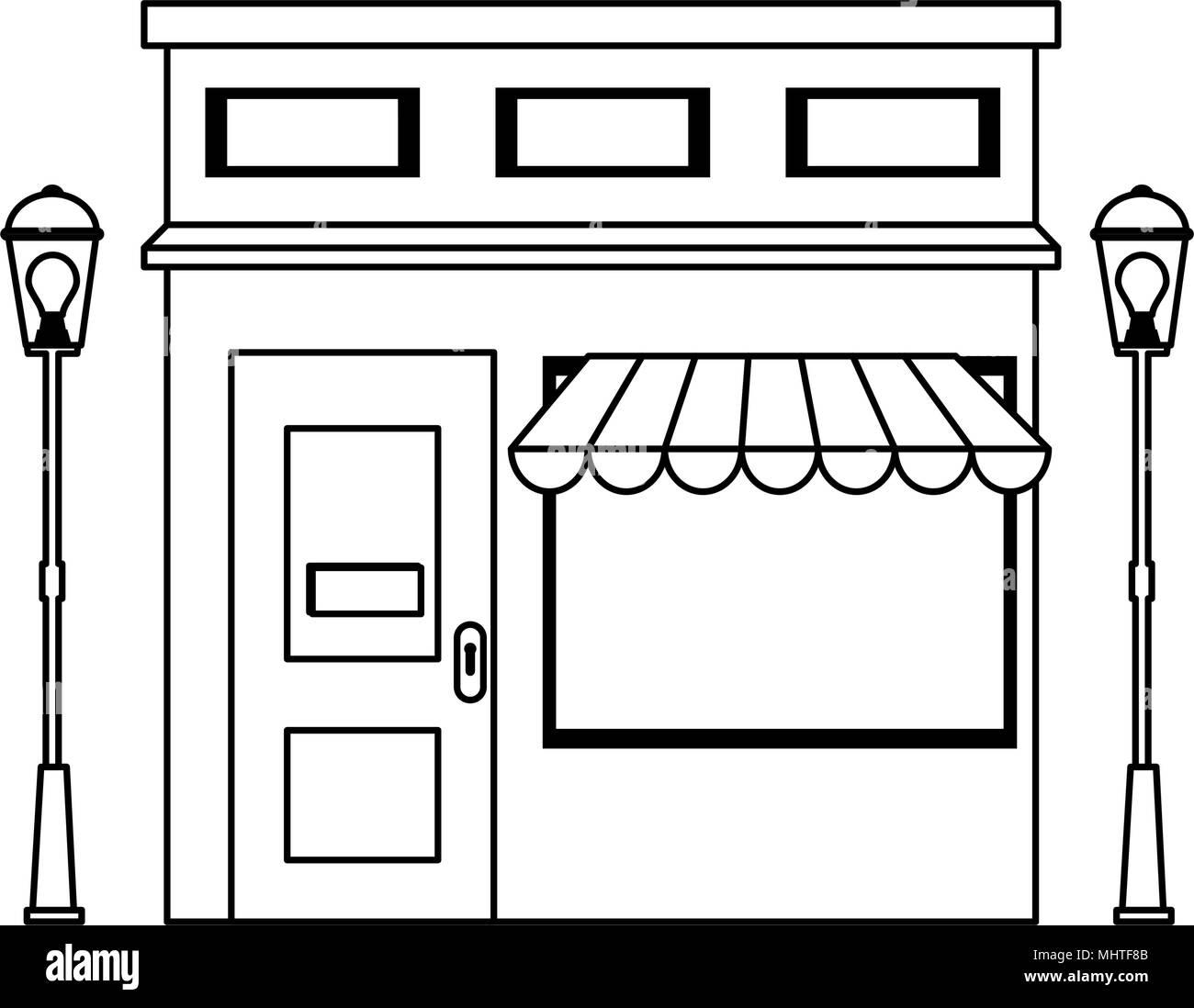 store building front facade Stock Vector Image & Art - Alamy