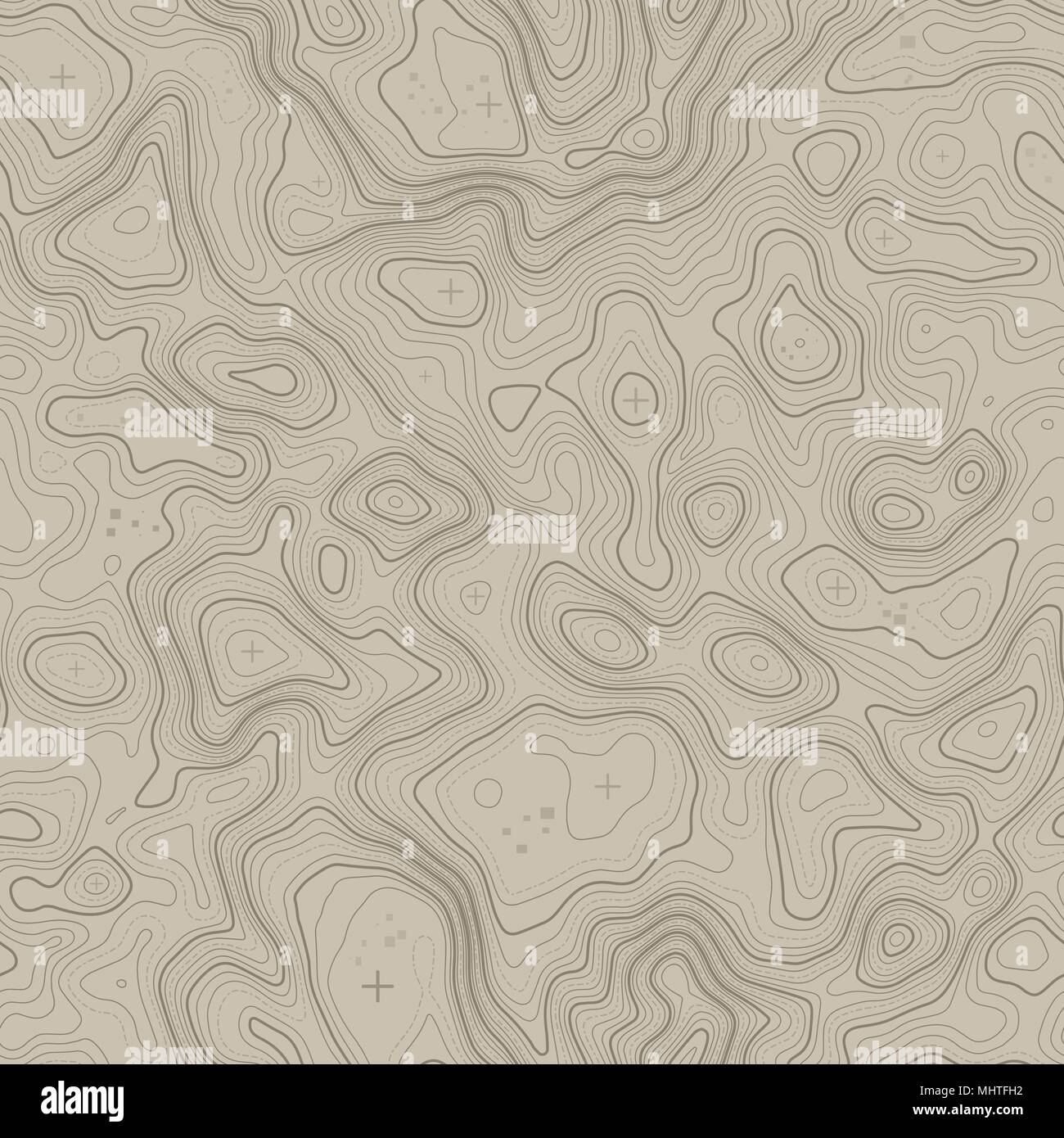 Seamless pattern. Topographic map background with space for copy ...