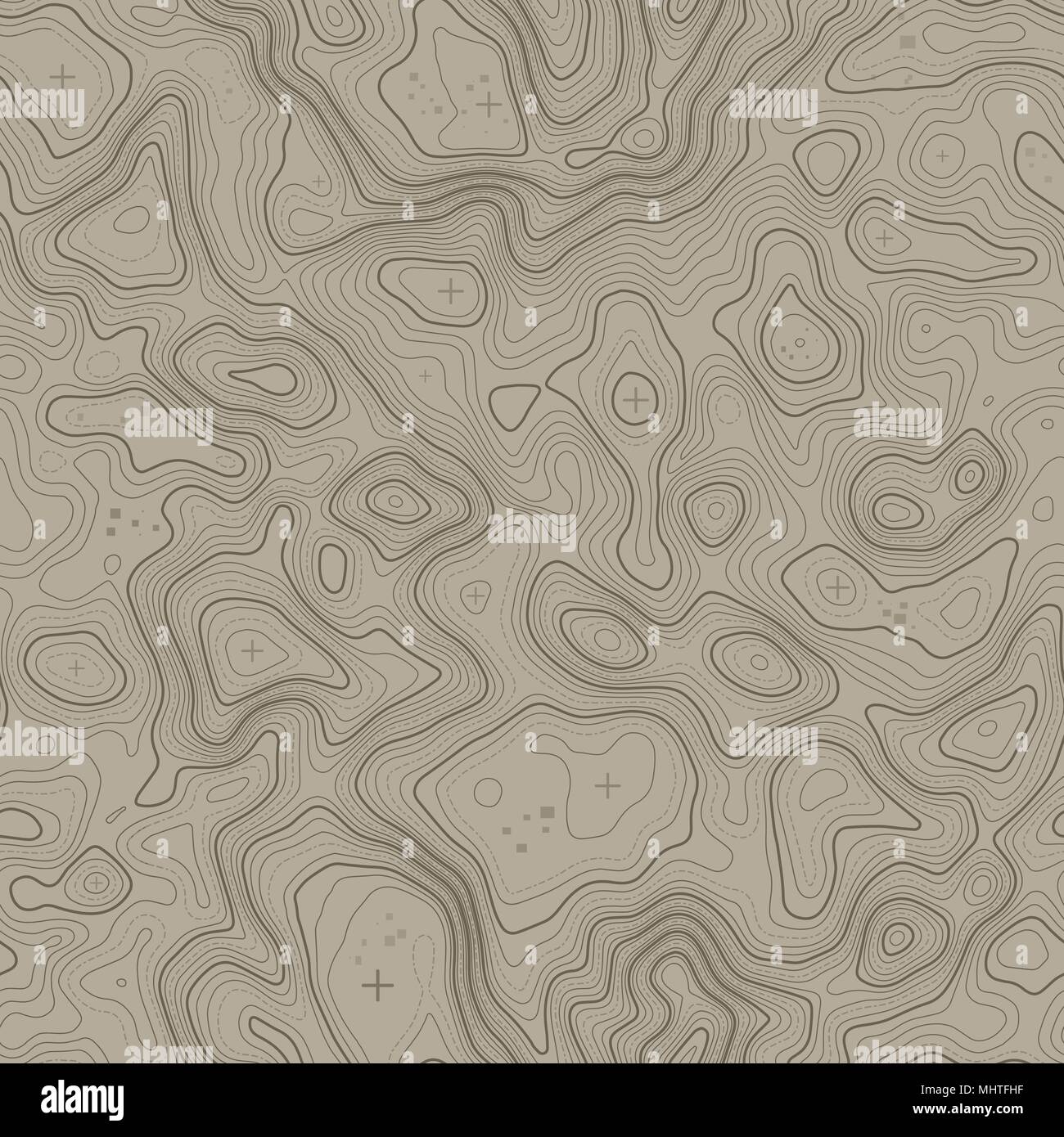Seamless pattern. Topographic map background with space for copy ...