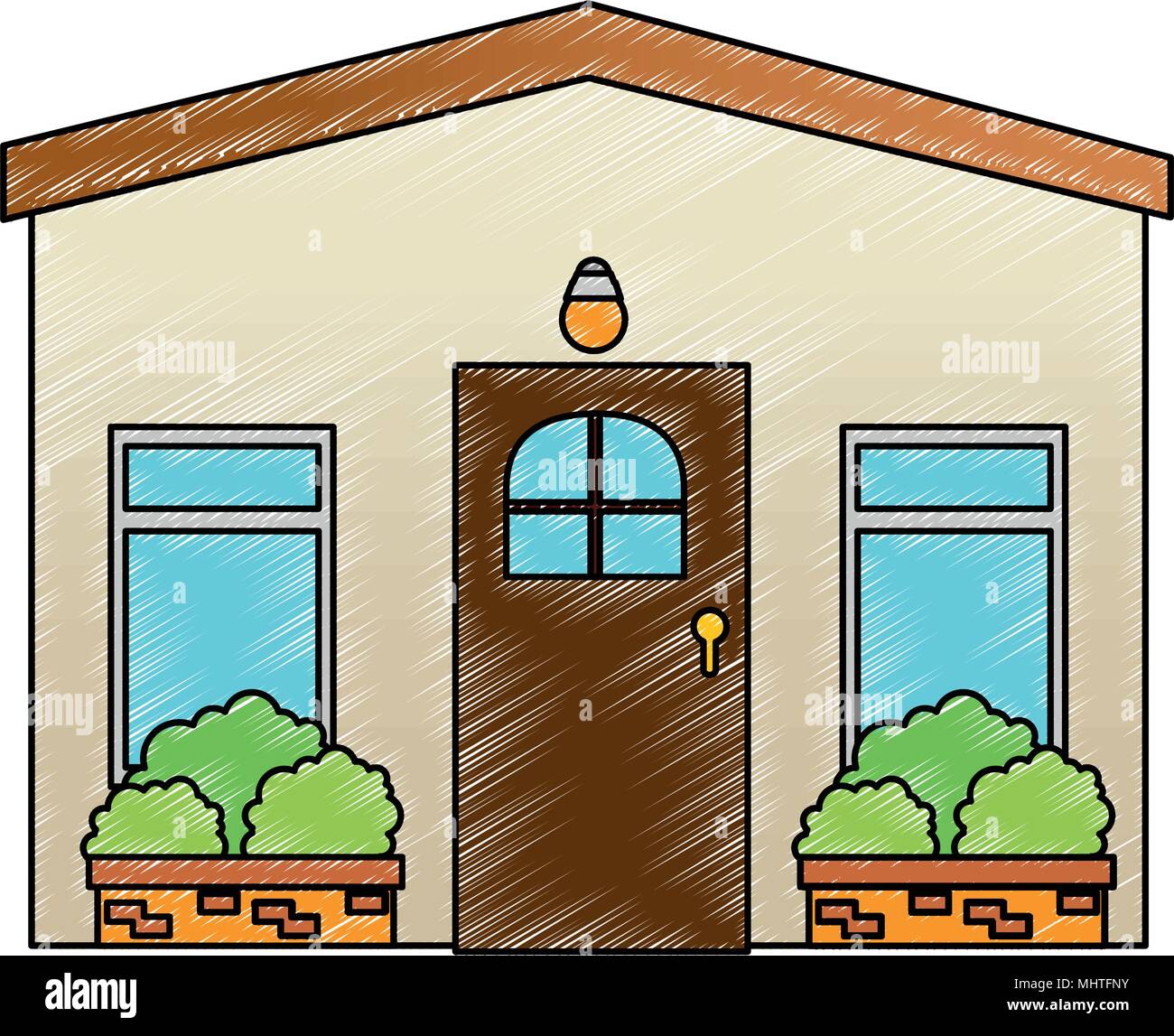 house facade front icon Stock Vector Image & Art - Alamy