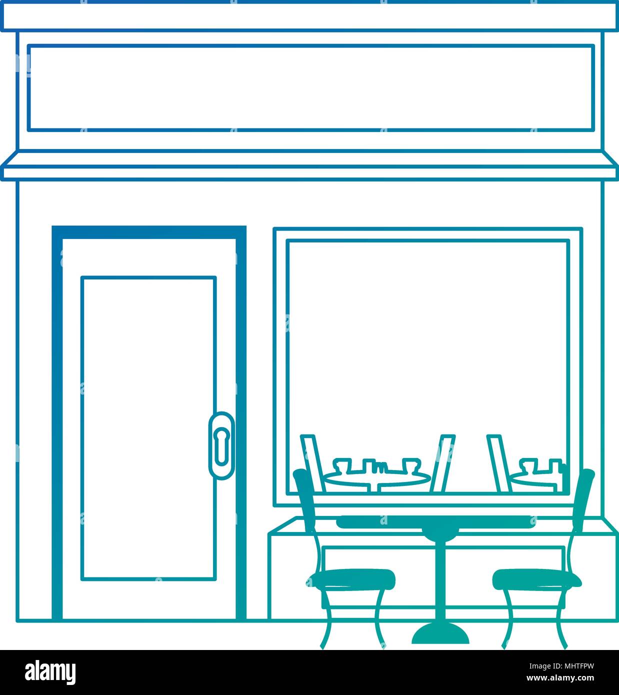 restaurant building front facade Stock Vector Image & Art - Alamy