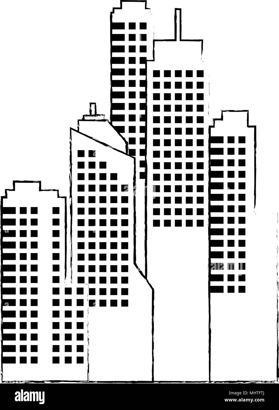 cityscape buildings scene icon Stock Vector Image & Art - Alamy