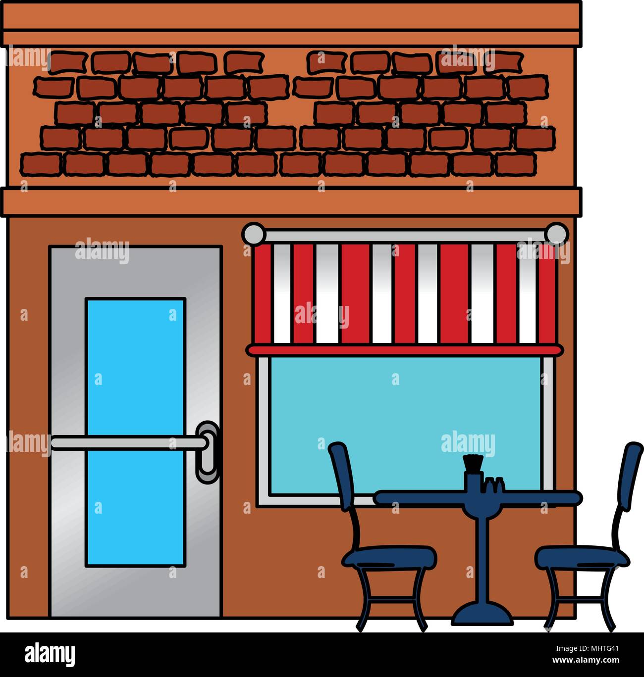 restaurant building front facade Stock Vector Image & Art - Alamy