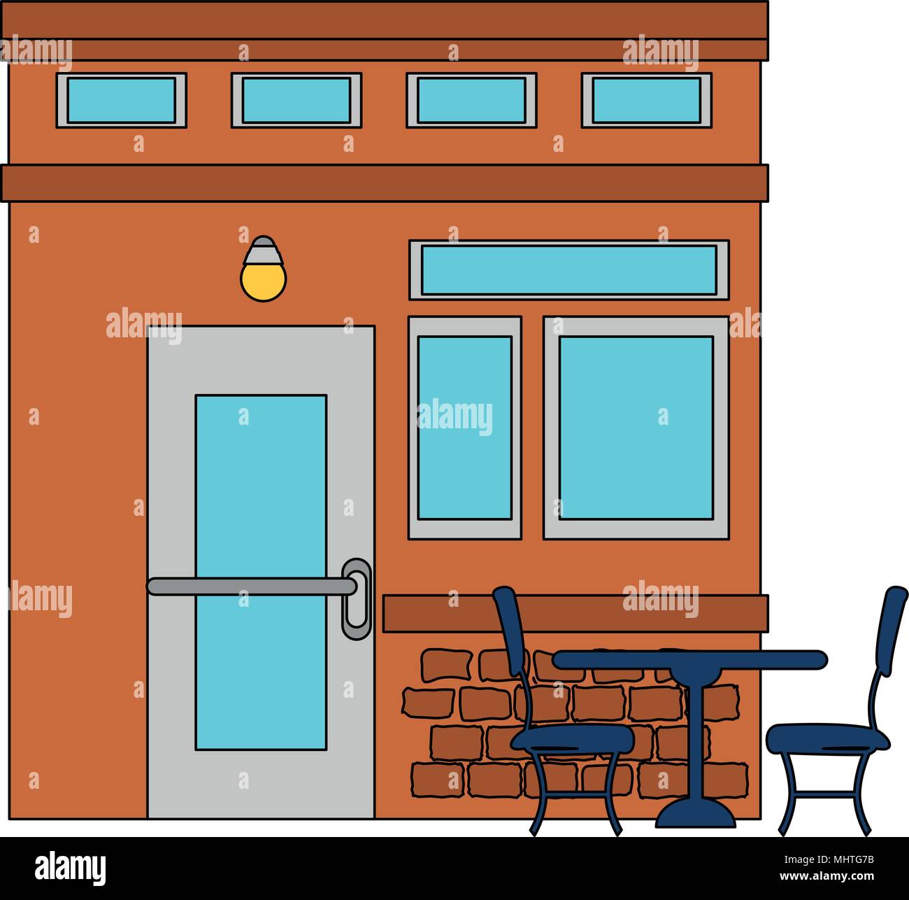 restaurant building front facade Stock Vector Image & Art - Alamy