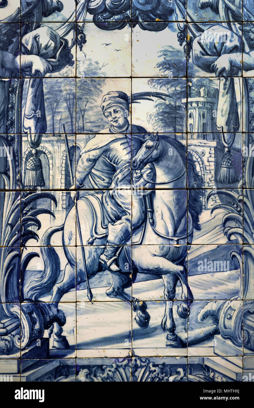 Cavaleiro Turco - Turkish Knight, 18th Century. Portuguese Azulejo ...
