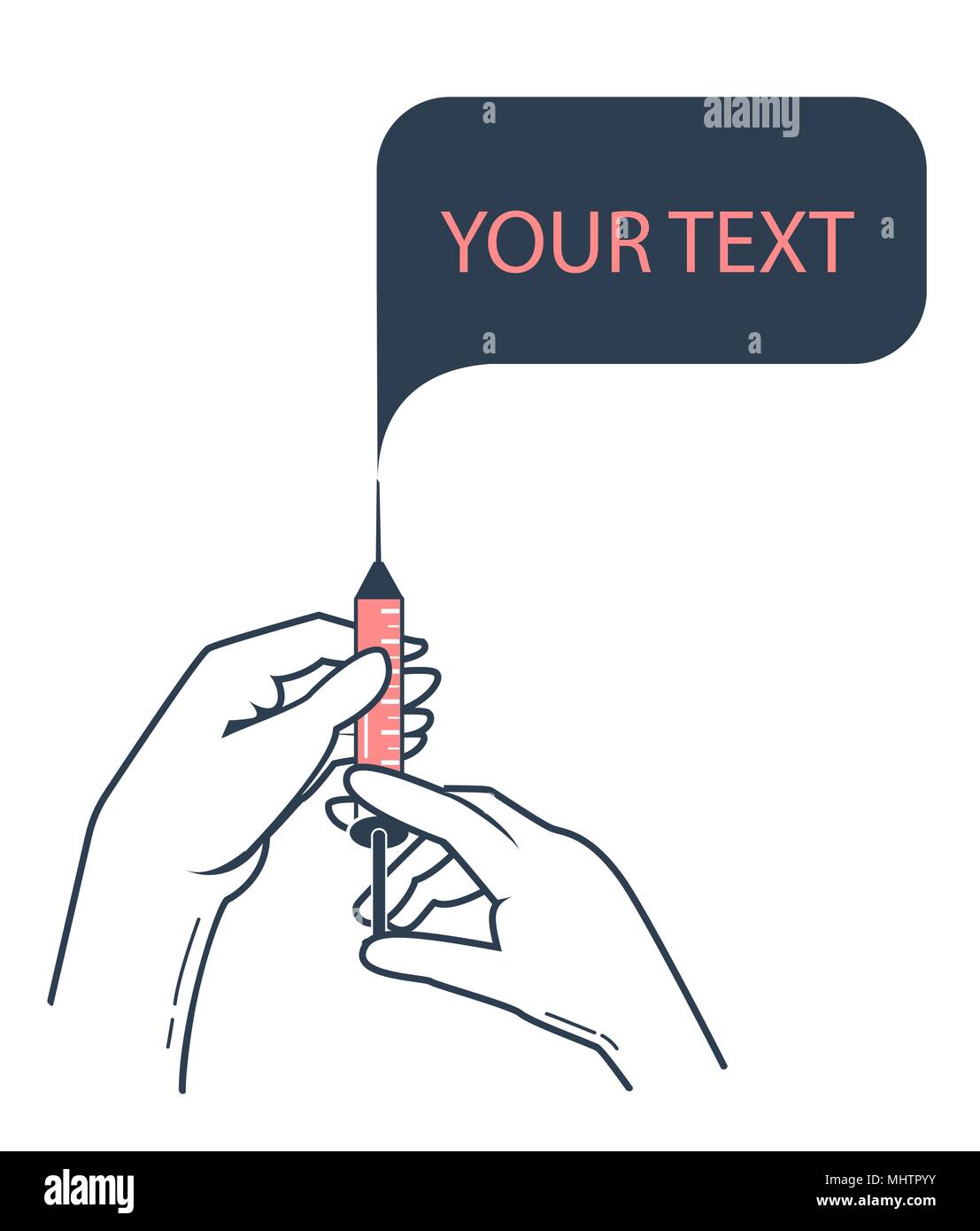 Ready for vaccine injection Stock Vector Images - Alamy