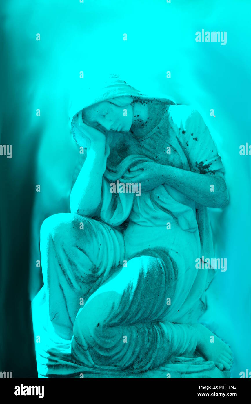 Holy Mary in deep meditation Stock Photo - Alamy