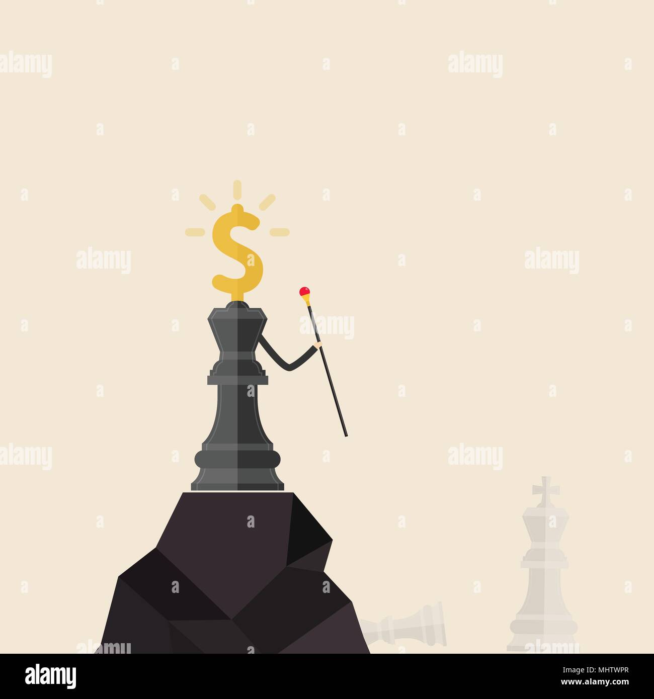 Mountain of money Stock Vector Images - Alamy