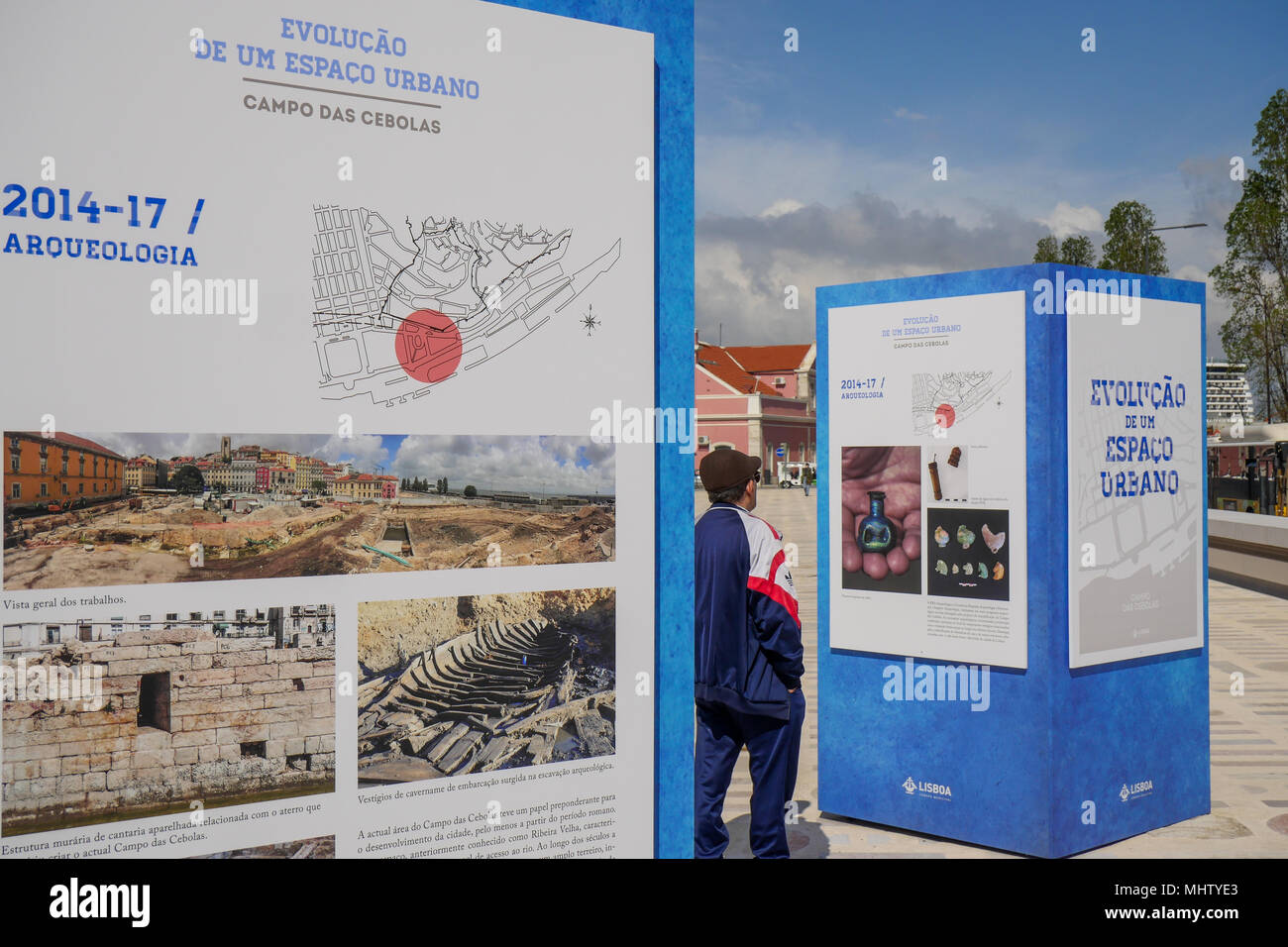 Town planning project for Lisbon Tourism harbor, Lisbon, Portugal Stock ...