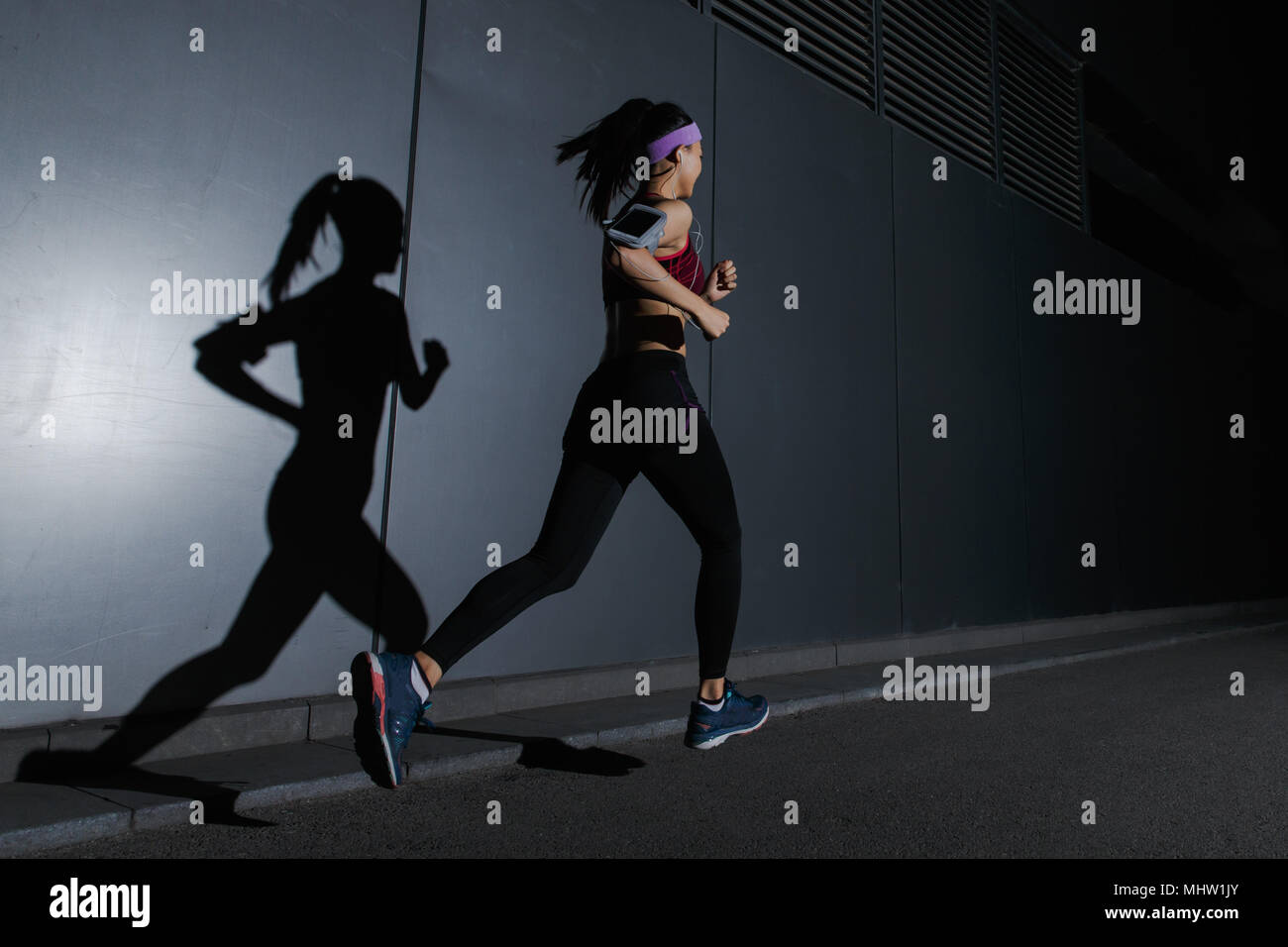 Human shadow on the roadside hi-res stock photography and images - Alamy